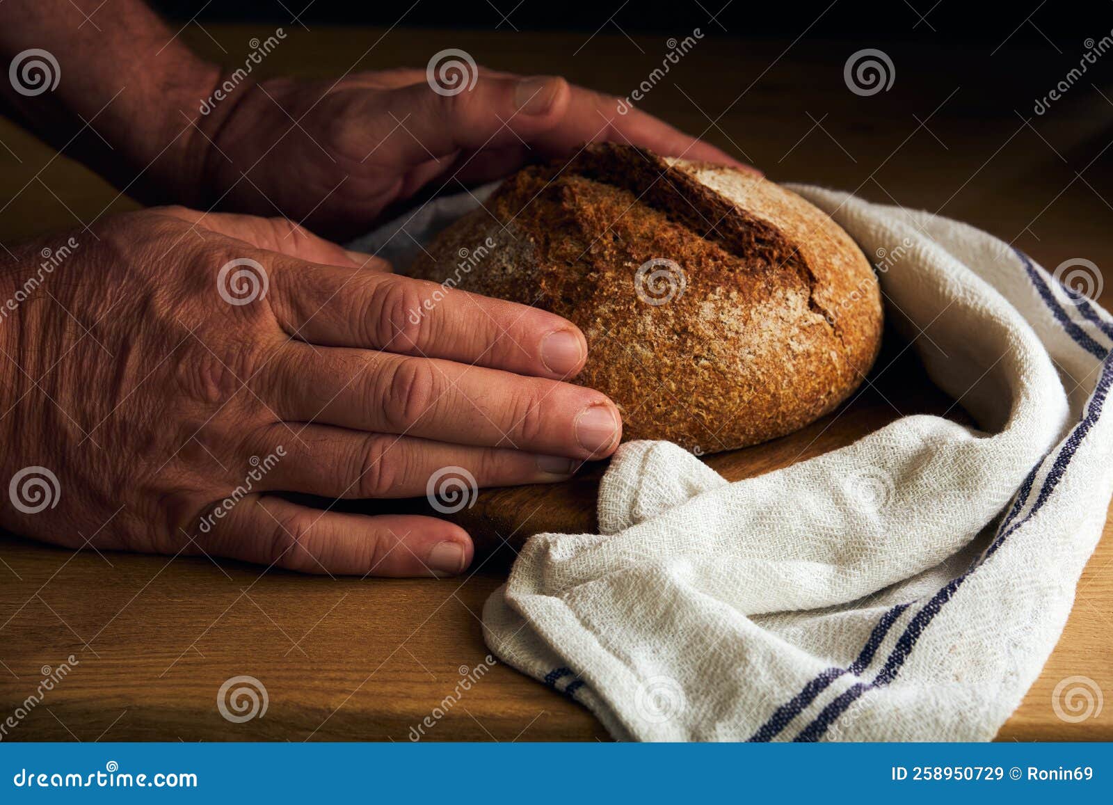 Black Bread in Men& X27;s Hands Stock Image - Image of hand, cereal ...