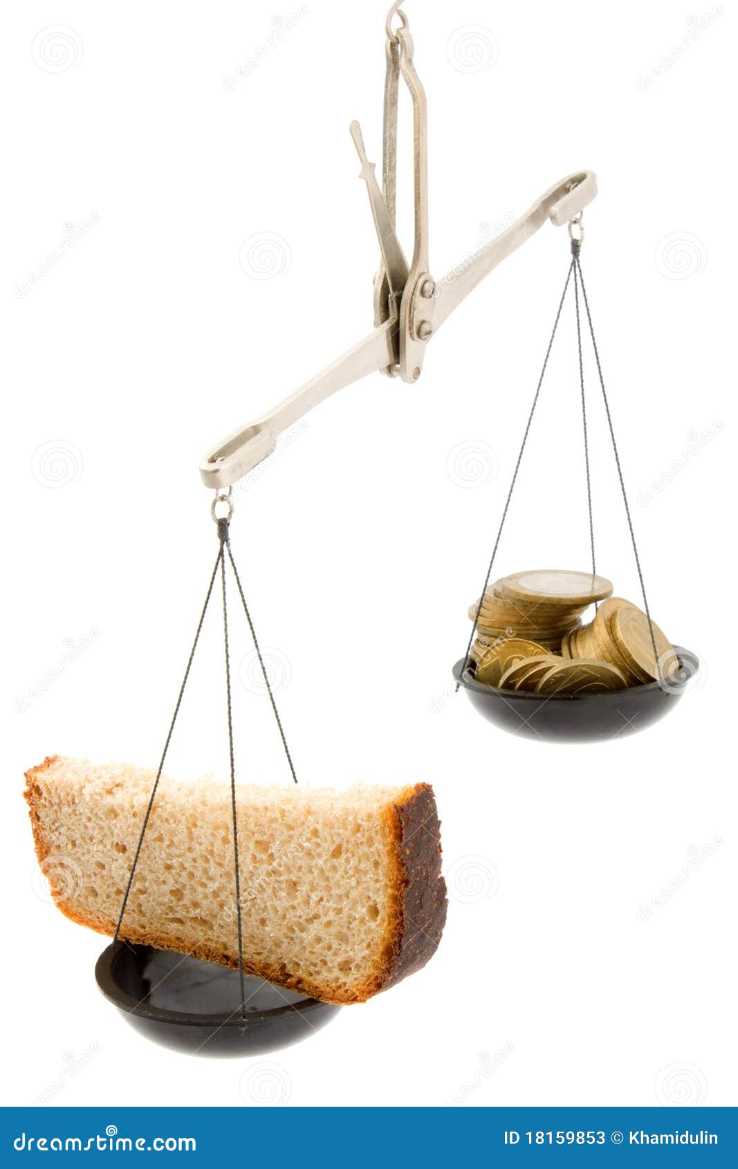 Black bread and money stock image. Image of edge, food - 18159853