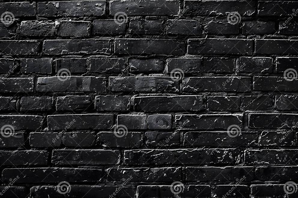 Dark Brick Wall Texture Background Stock Illustration - Illustration of ...