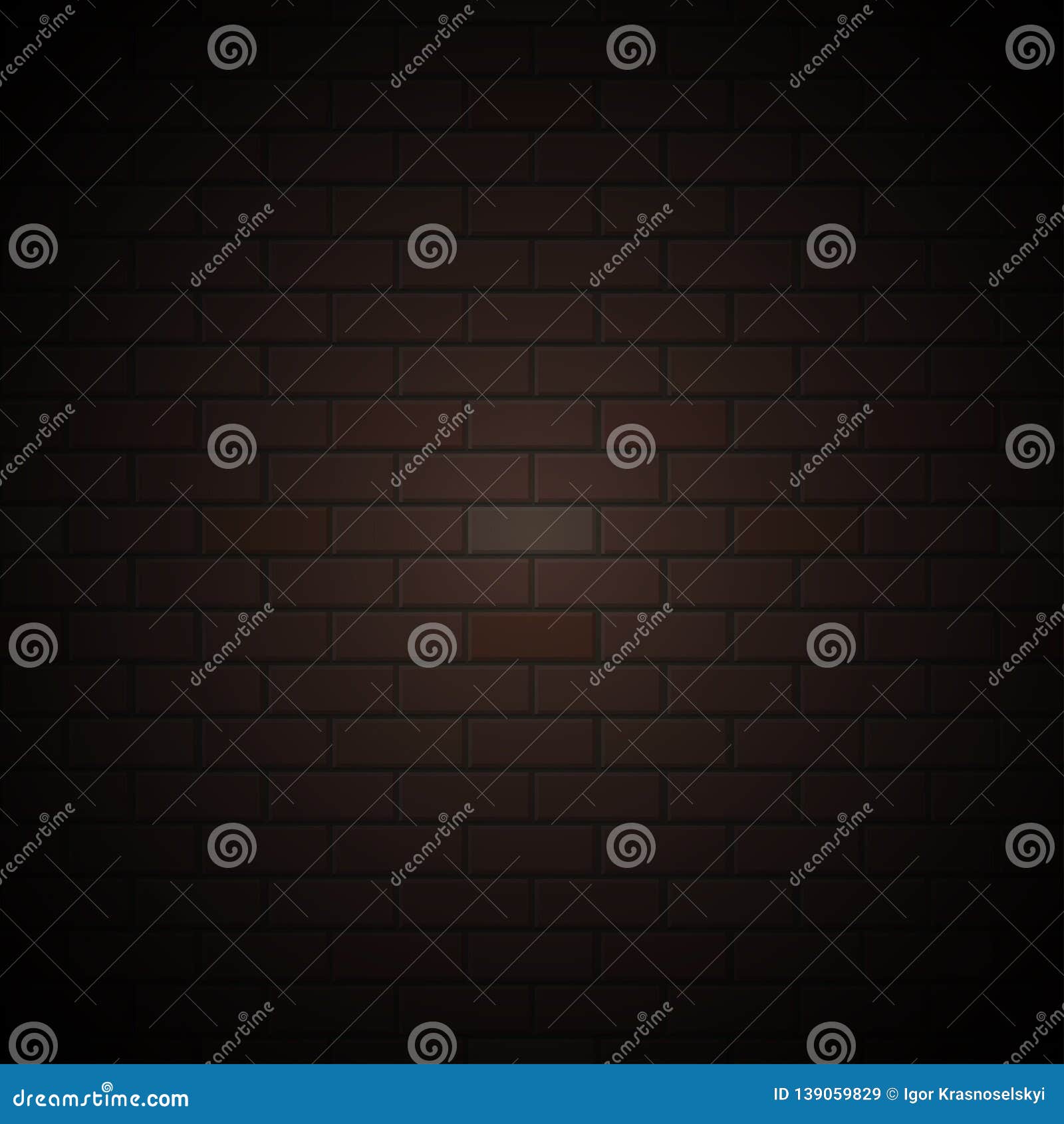Black Brick Wall Background in Gradient. Vector Illustration Stock ...