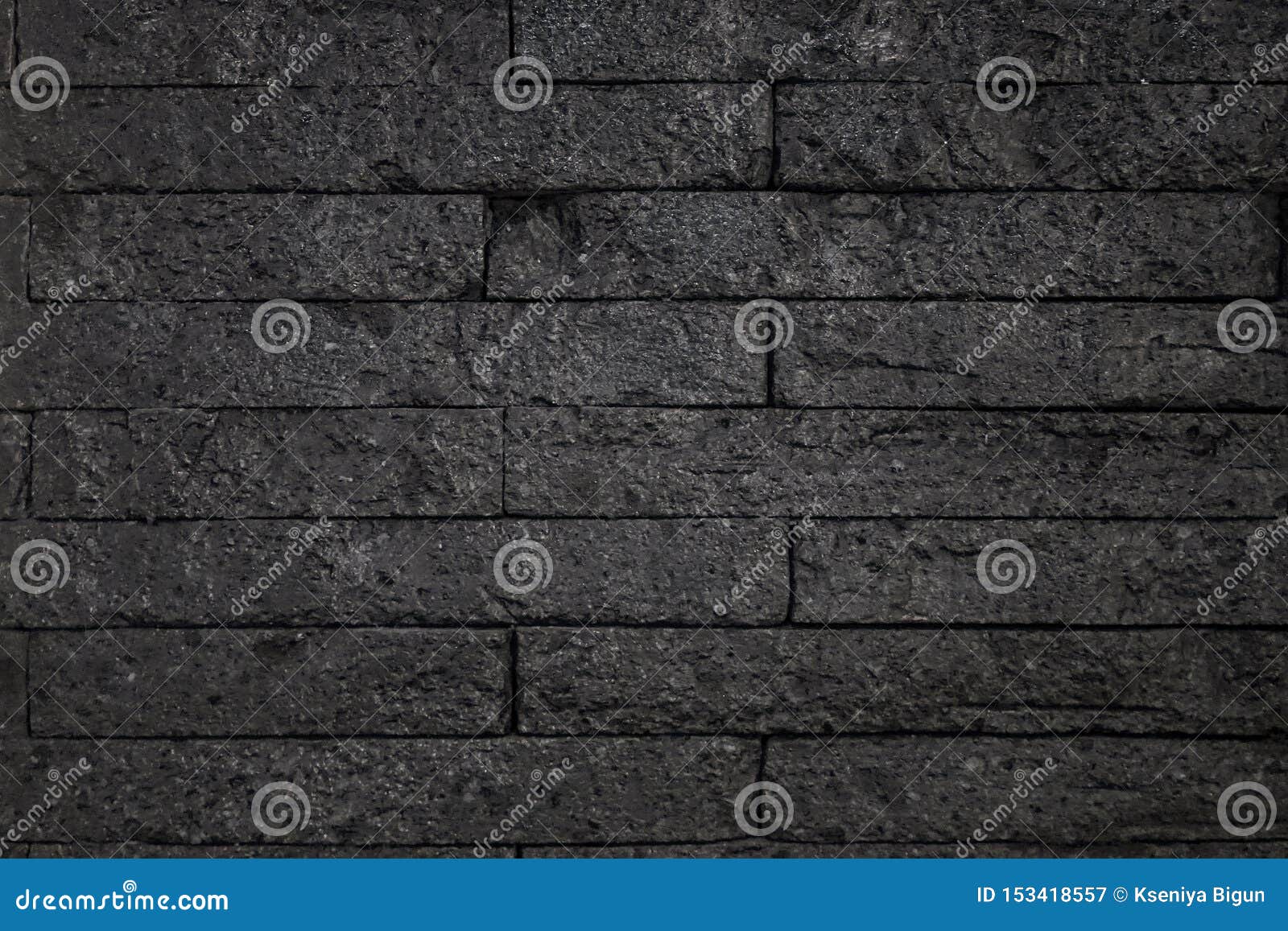 Black Brick Wall, Brickwork Background for Design Stock Image - Image ...