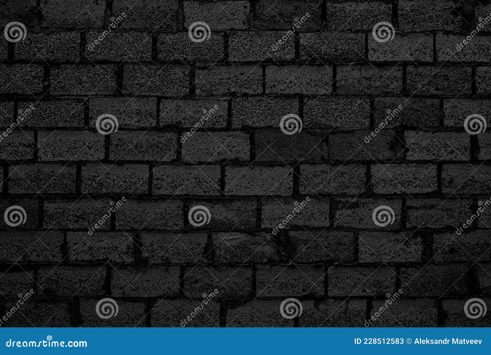 Black Brick Wall, Brickwork Background for Design Stock Image - Image ...