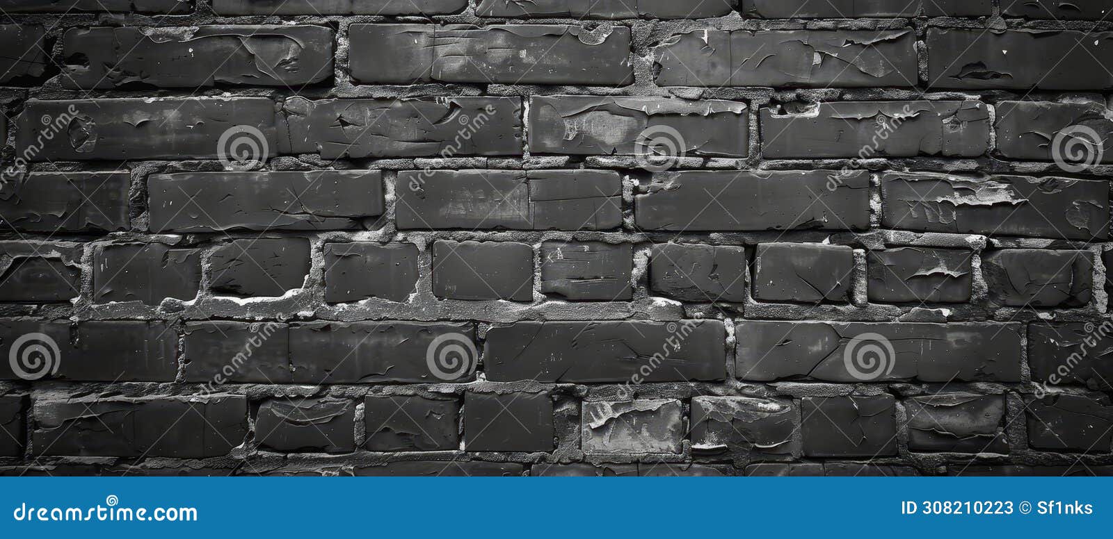 This Black Brick Wall Features a Unique Gloss, Giving the Texture an ...