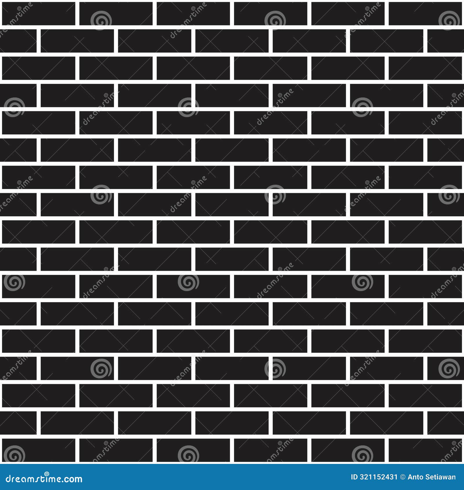 Black Brick Wall Seamless Pattern Vector. Wall Vector Design Stock ...