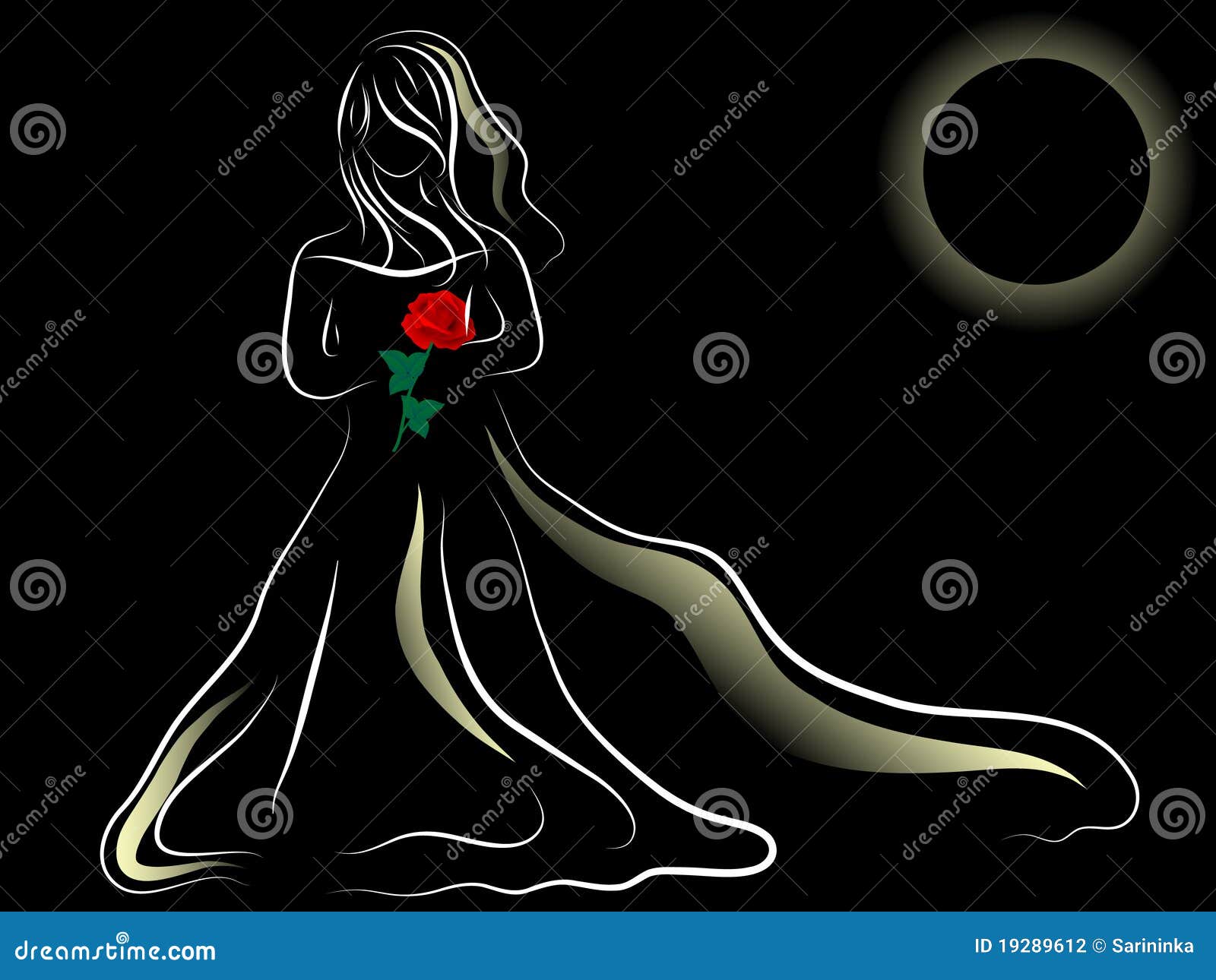 Vampire Bride Silhouette Royalty-Free Stock Image | CartoonDealer.com ...