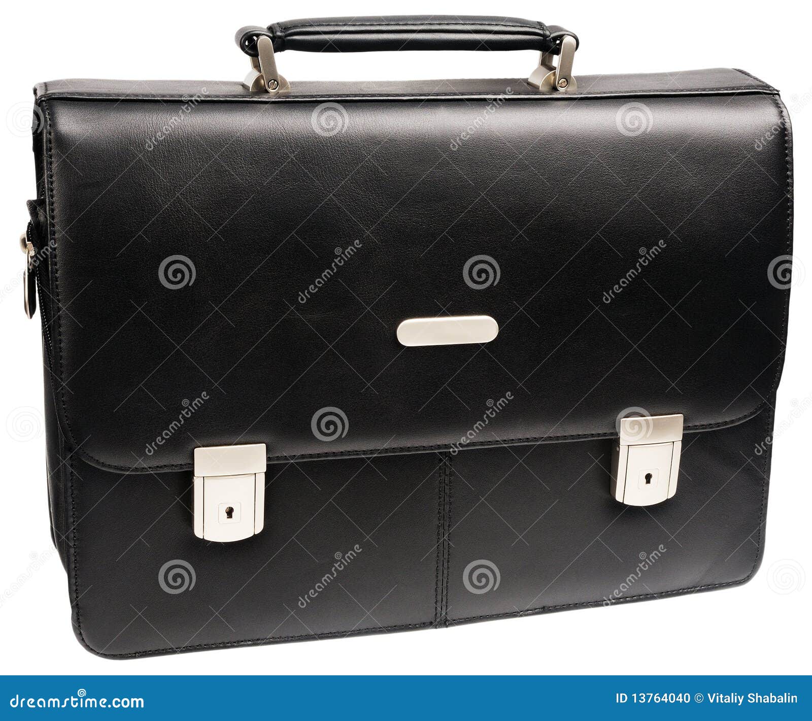 Black briefcase side view stock photo. Image of black - 13764040