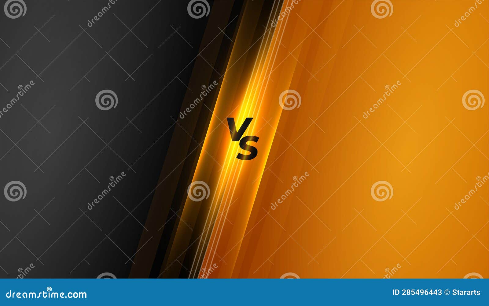 Black and Brown Versus Vs Championship Banner with Light Effect Stock ...