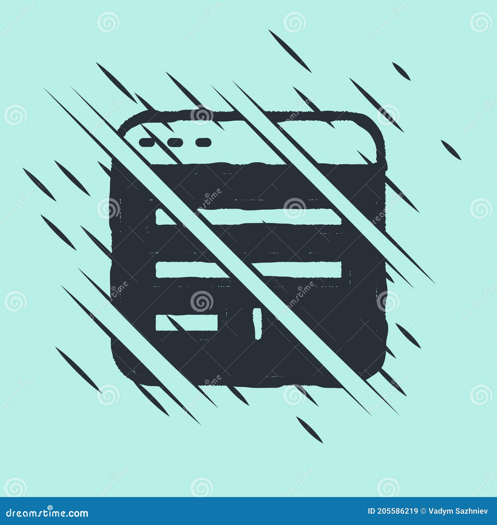 Black Browser Window Icon Isolated on Green Background. Glitch Style ...