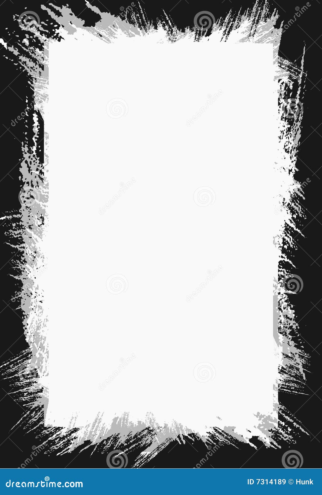 Black brush frame stock vector. Illustration of mottled - 7314189