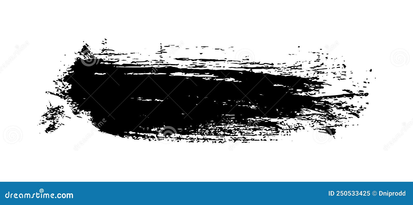 Black Brush Stroke on White Background Stock Vector - Illustration of ...