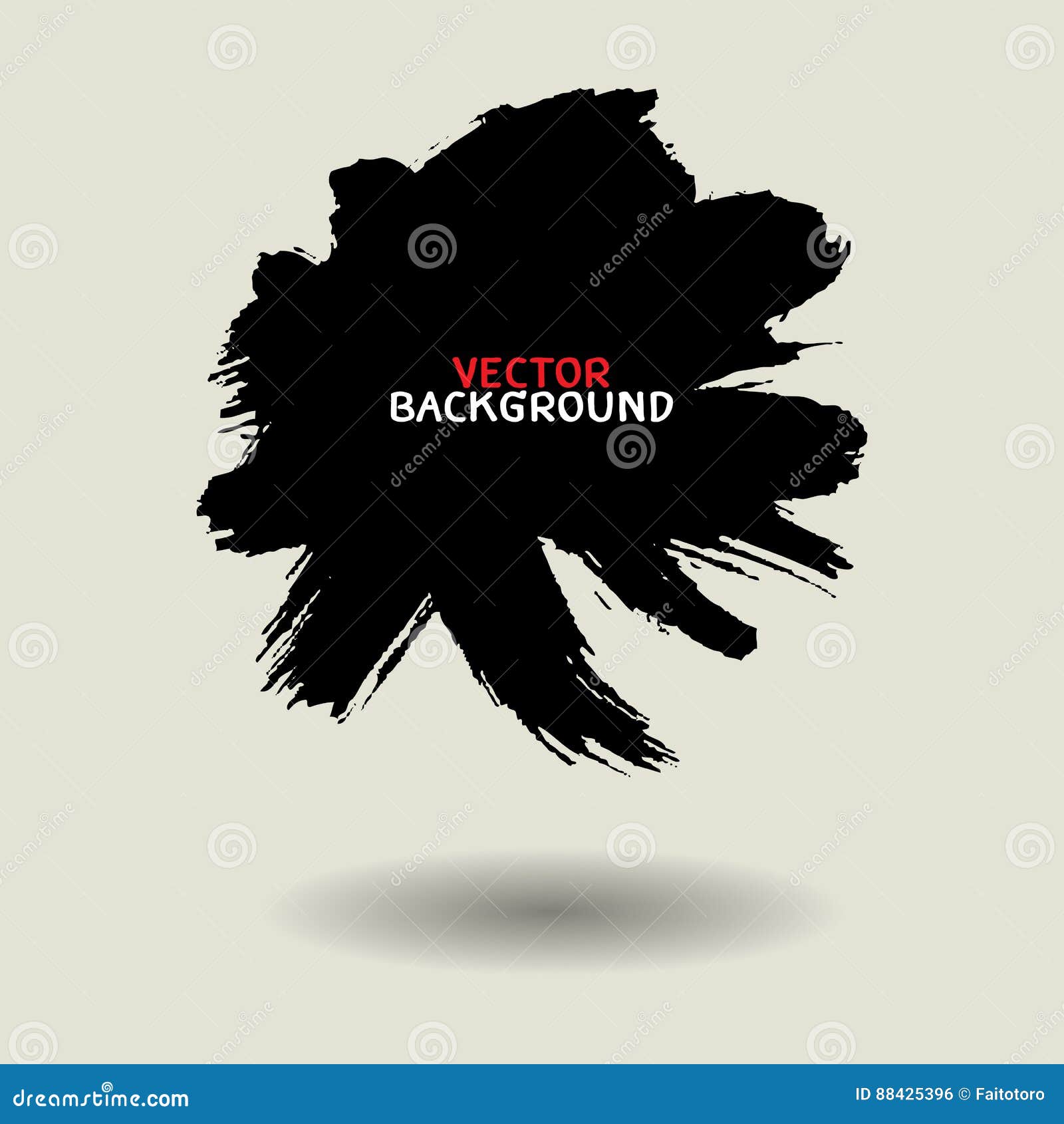 Black Brush Texture Background Set Stock Vector - Illustration of ...