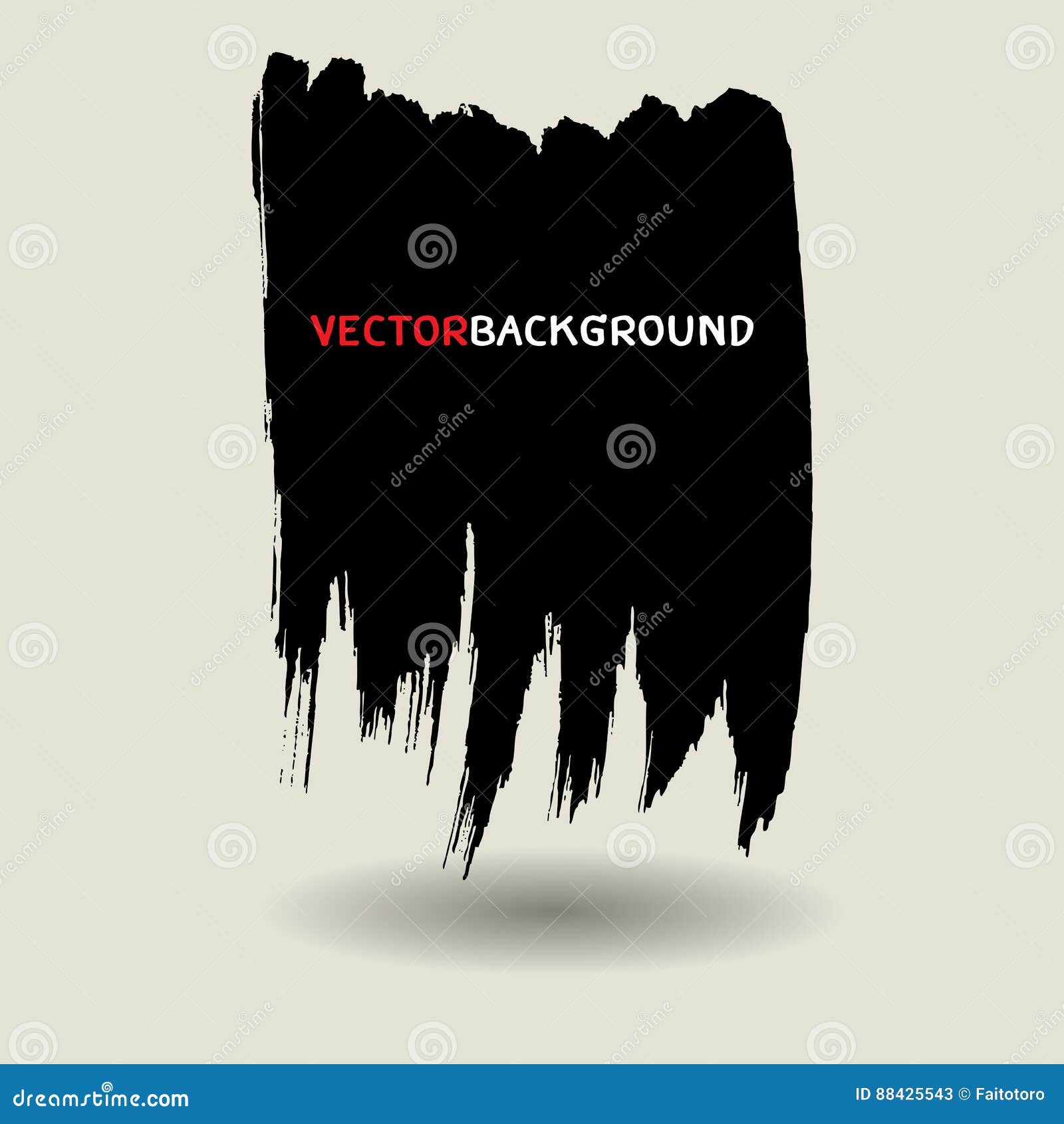Black Brush Texture Background Set Stock Vector - Illustration of ...
