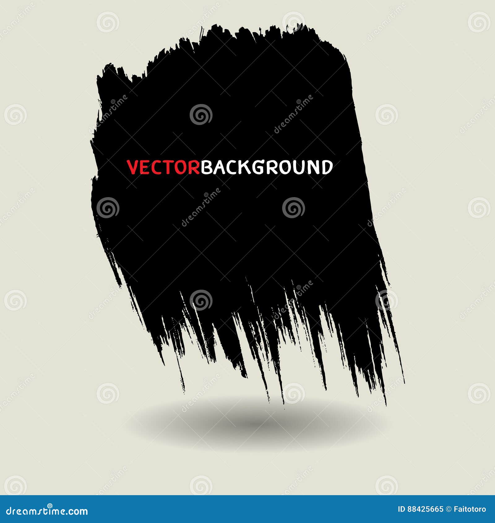 Black Brush Texture Background Set Stock Vector - Illustration of ...