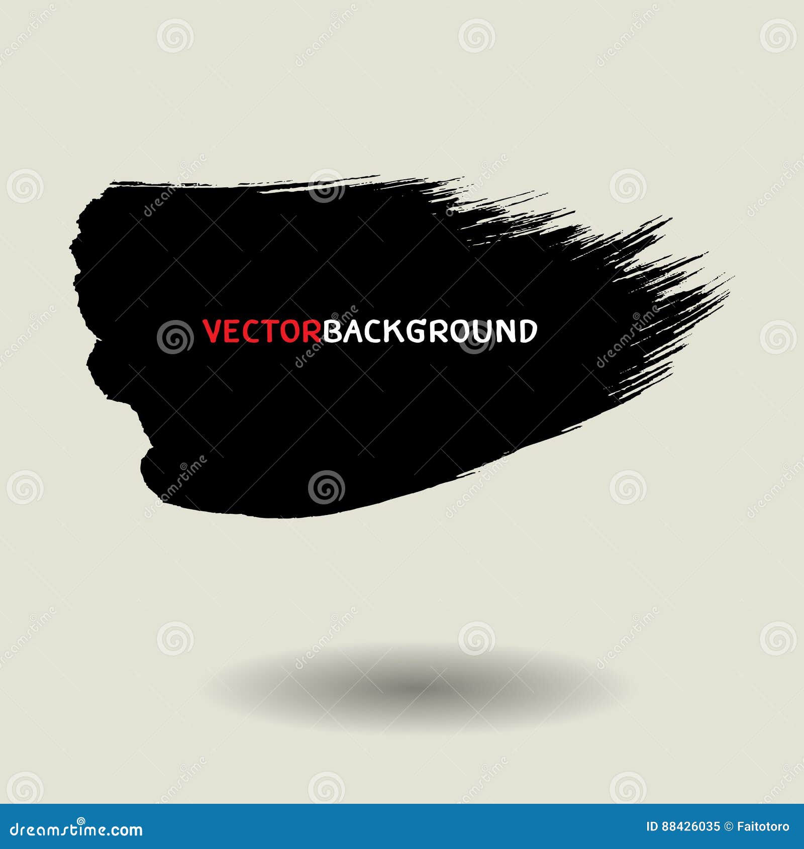 Black Brush Texture Background Set Stock Vector - Illustration of blank ...