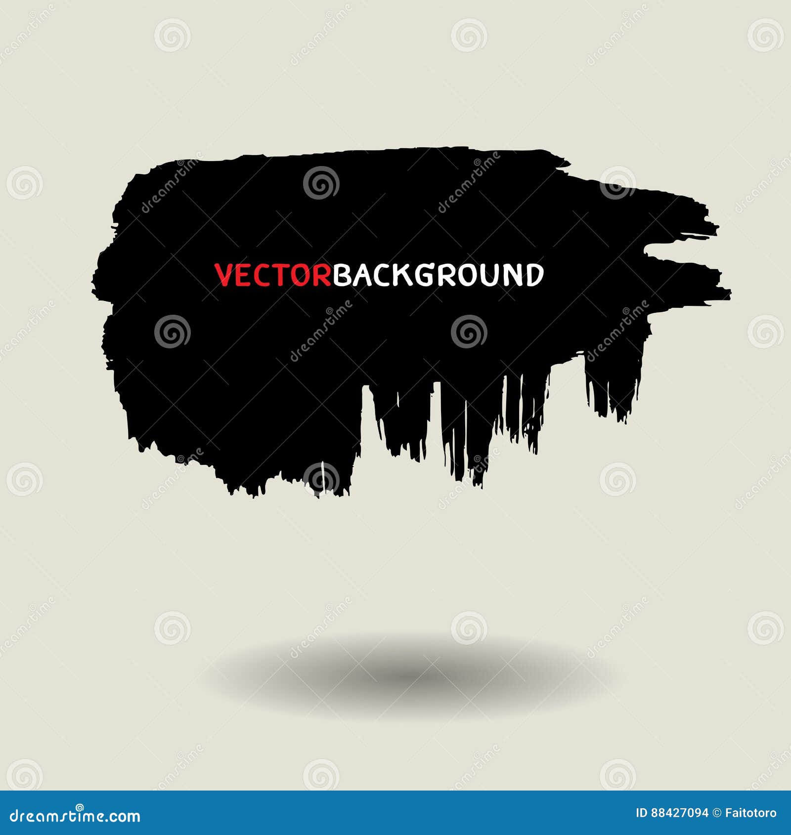 Black Brush Texture Background Set Stock Vector - Illustration of ...