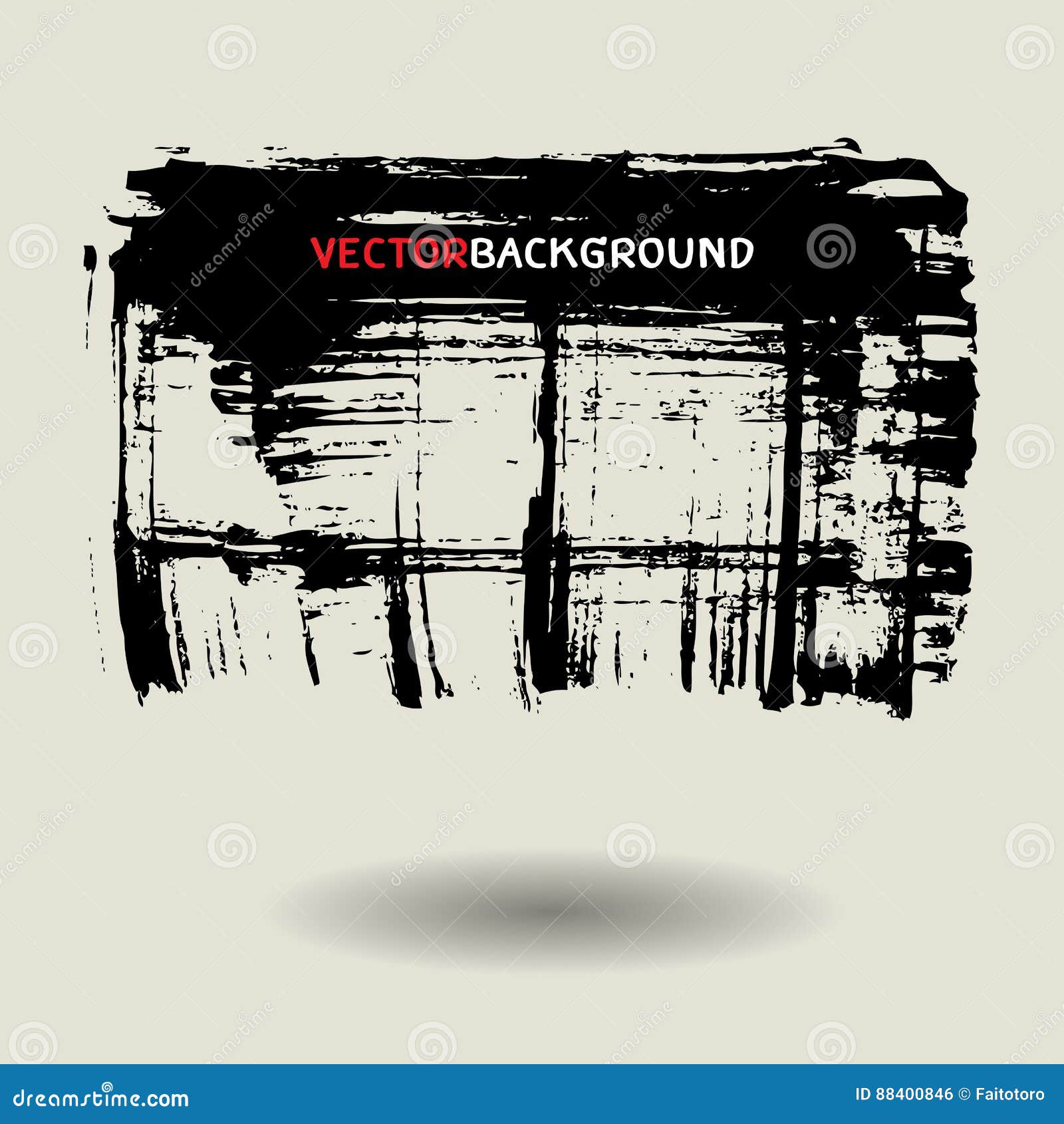 Black Brush Texture Background Set Stock Vector - Illustration of dirty ...