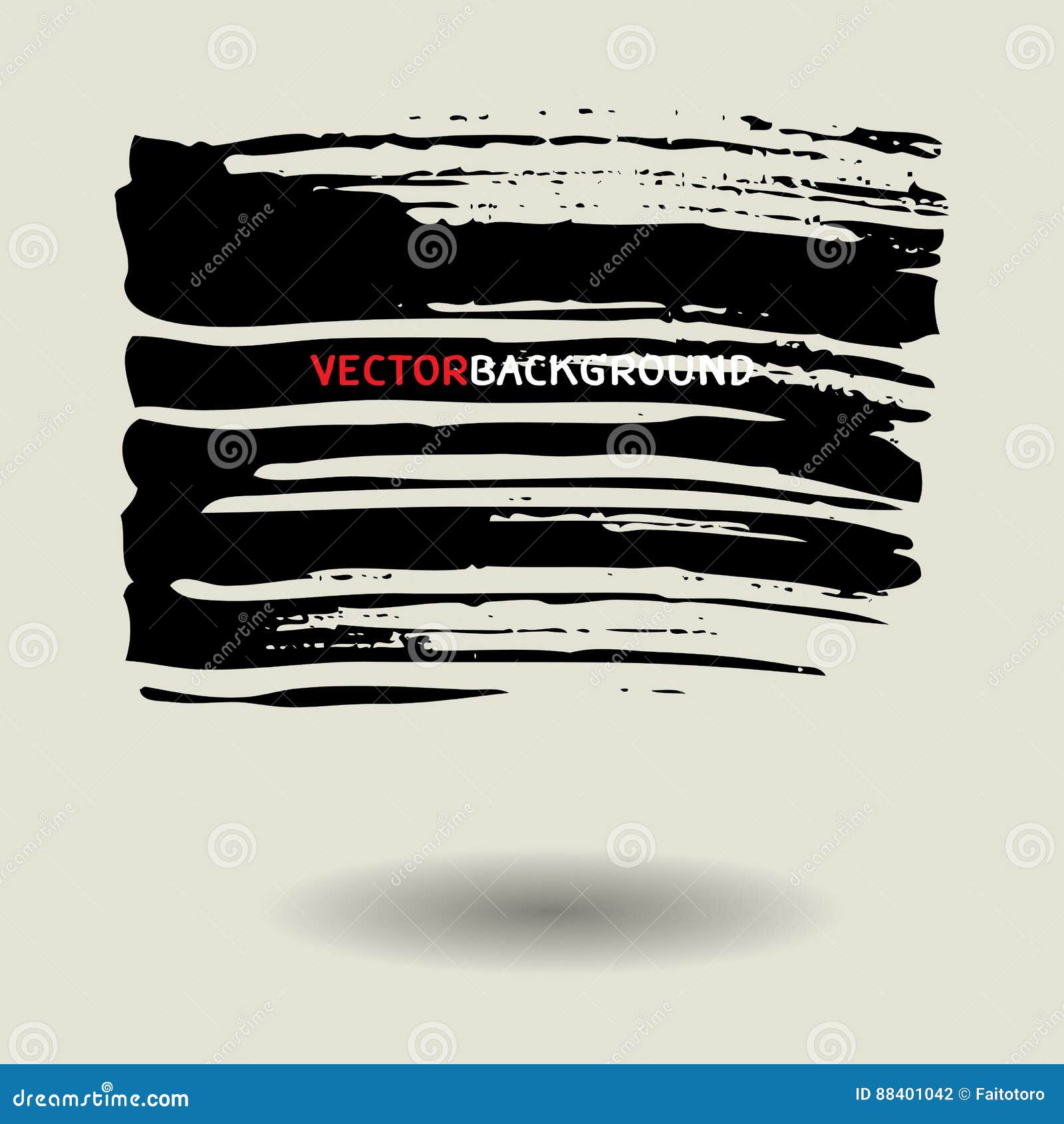 Black Brush Texture Background Set Stock Vector - Illustration of ...