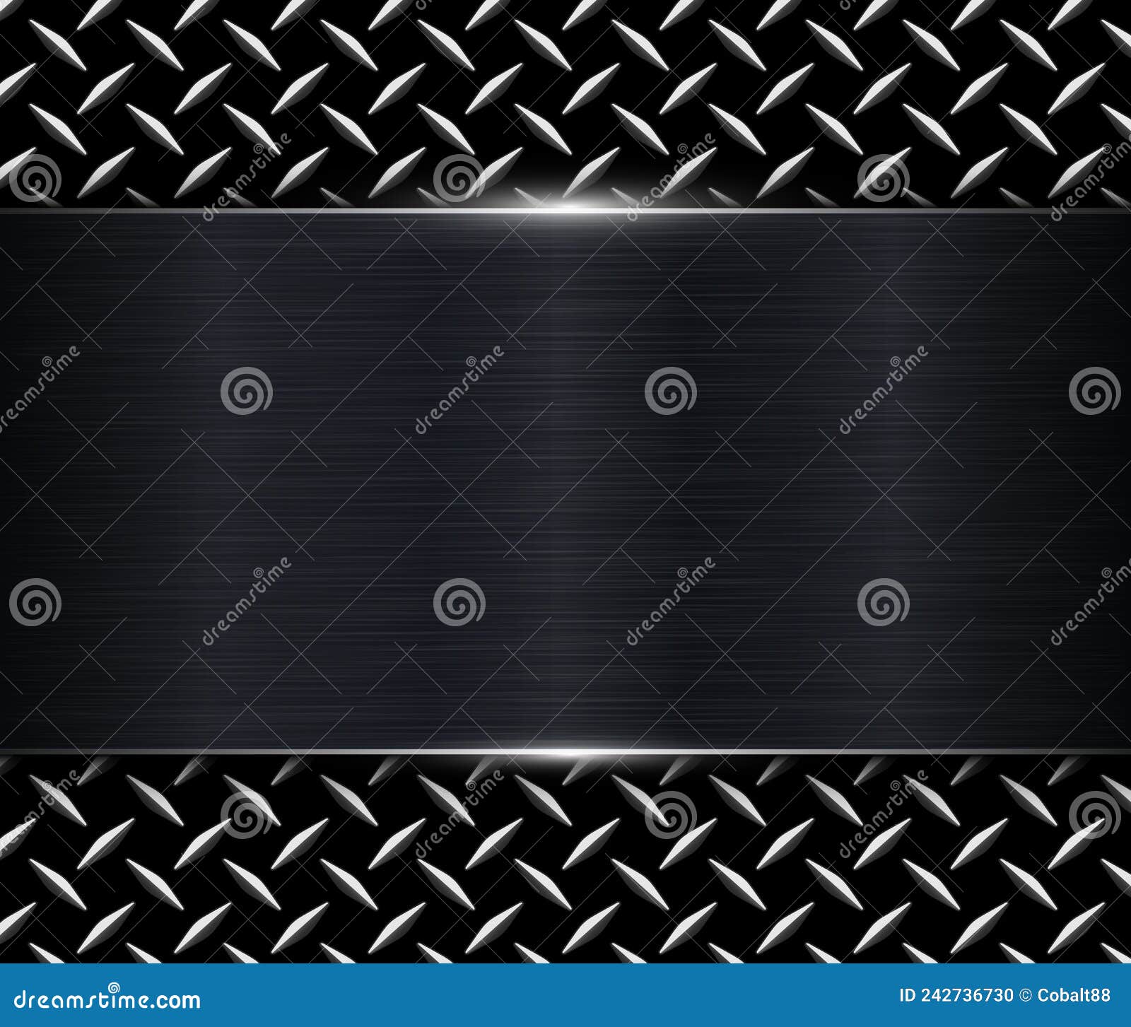Black Brushed Metal Texture with Diamond Metallic Pattern Stock Vector ...