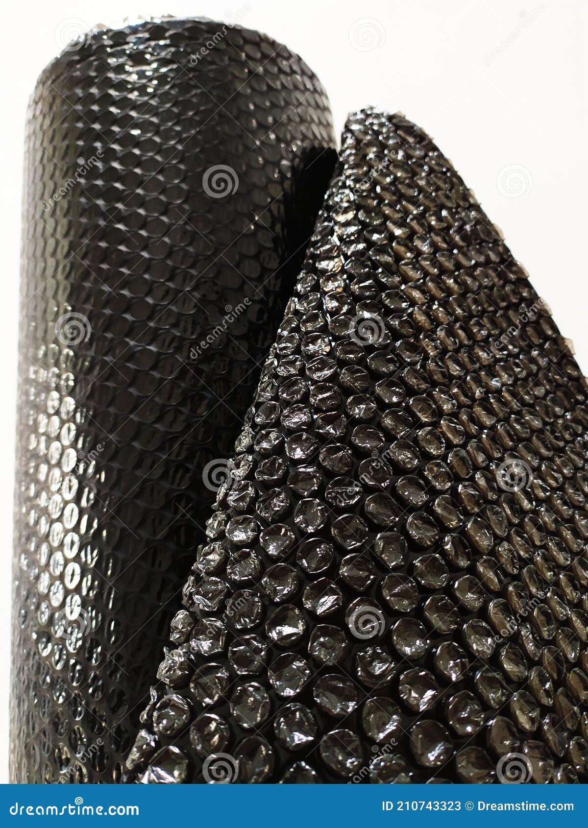 Black Bubble Wrap To Package the Goods for Safe Delivery Stock Image ...
