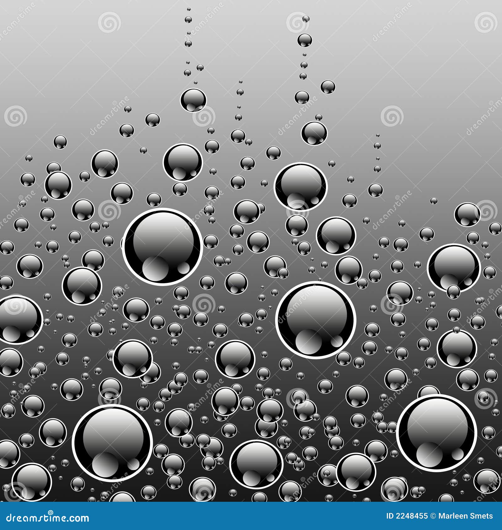 Black bubbles background stock illustration. Illustration of spatial ...