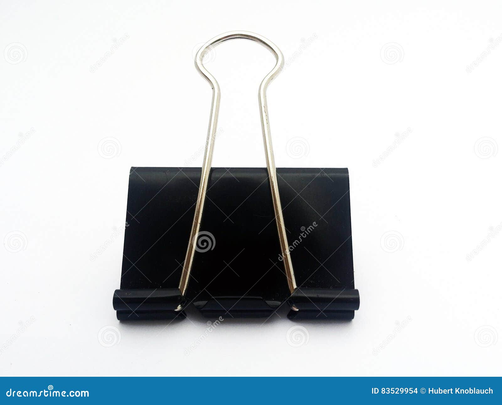 Black Bull Clamp with Silver Handle Stock Photo - Image of front, bull ...