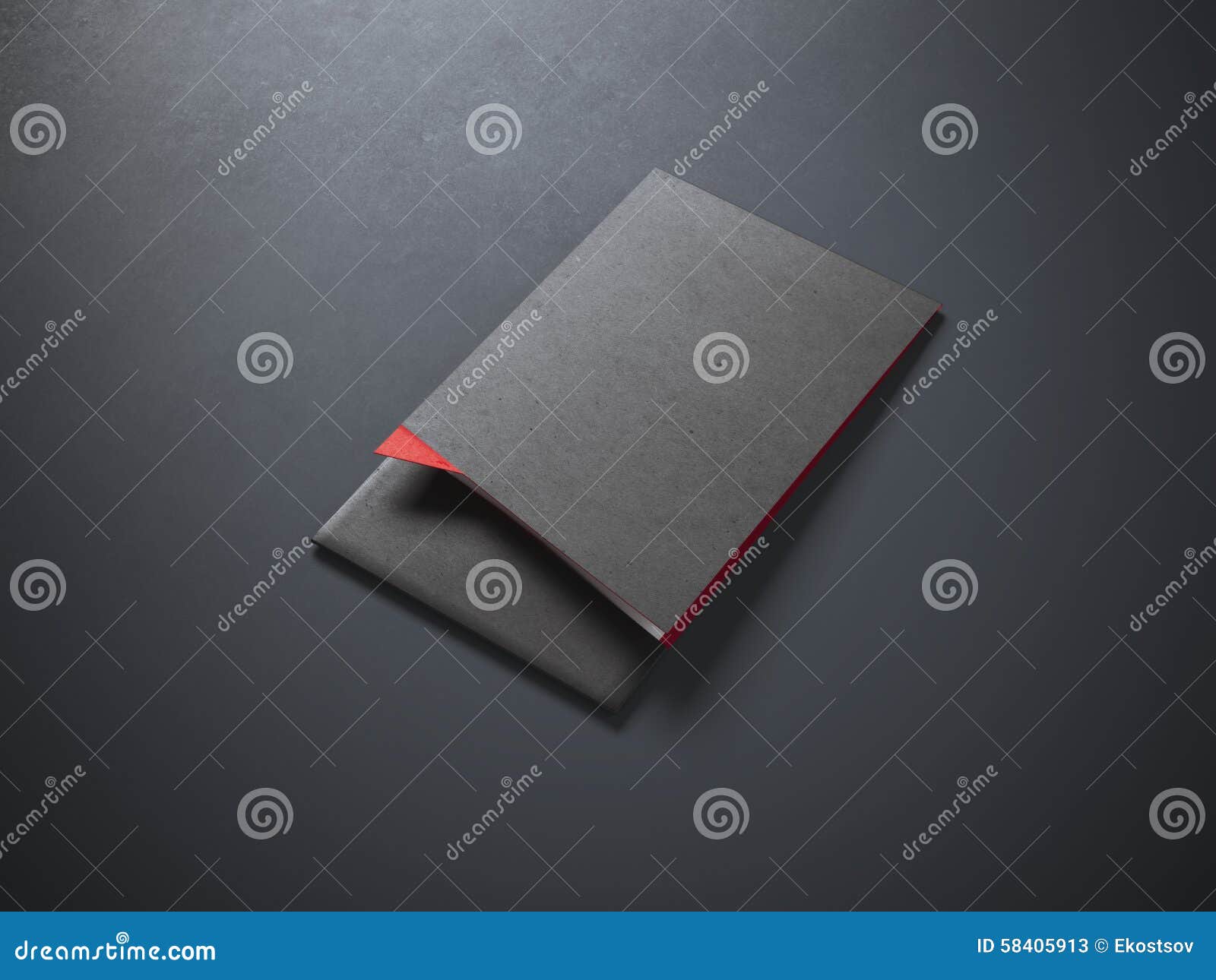Black Business Card with Red Inside Stock Image - Image of clean, paper ...