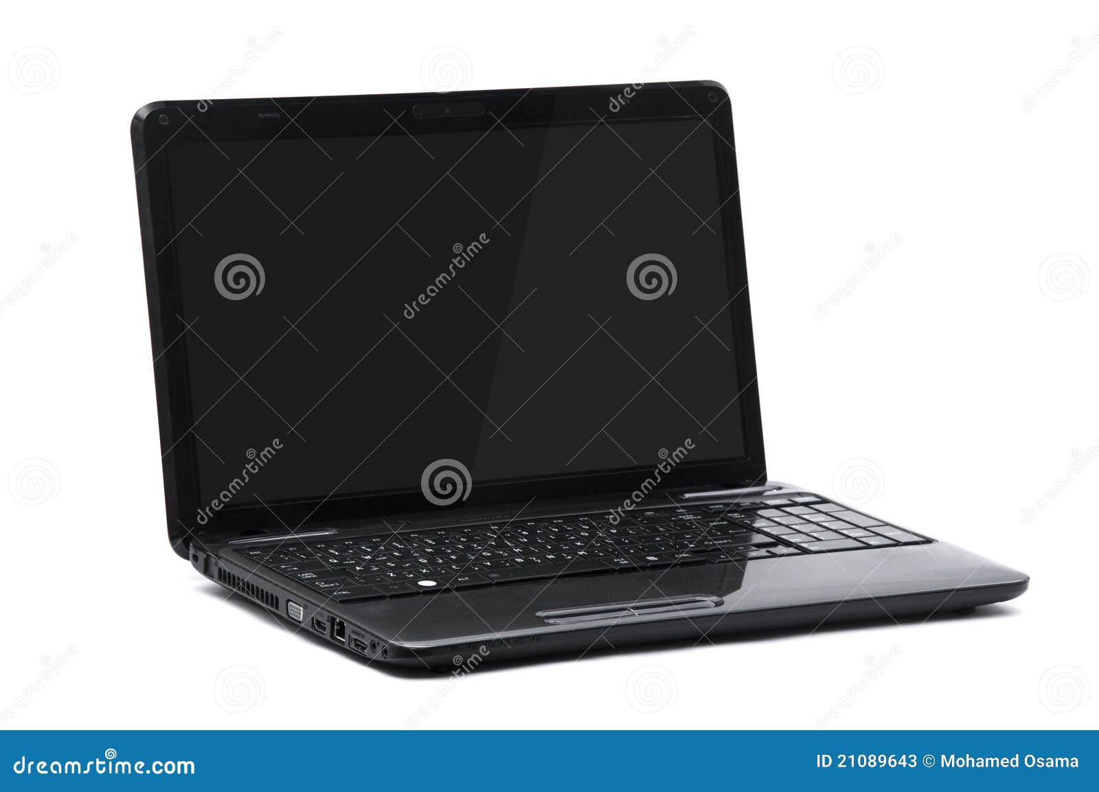 Black Business Laptop stock image. Image of digits, electronics - 21089643