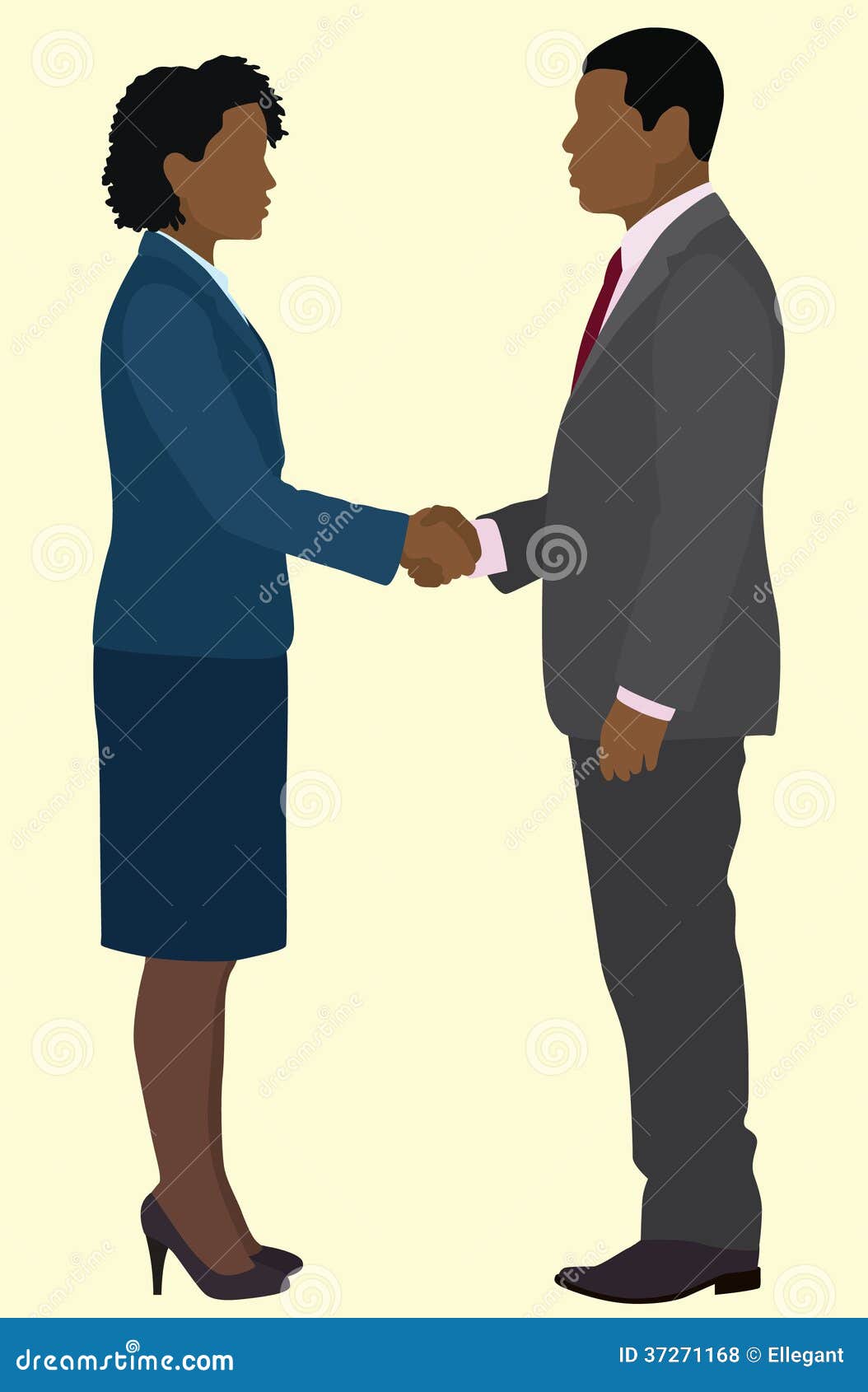 Black Business Man and Woman Stock Vector - Illustration of agreement ... Black Business Man and Woman Stock Vector - Illustration of agreement ...