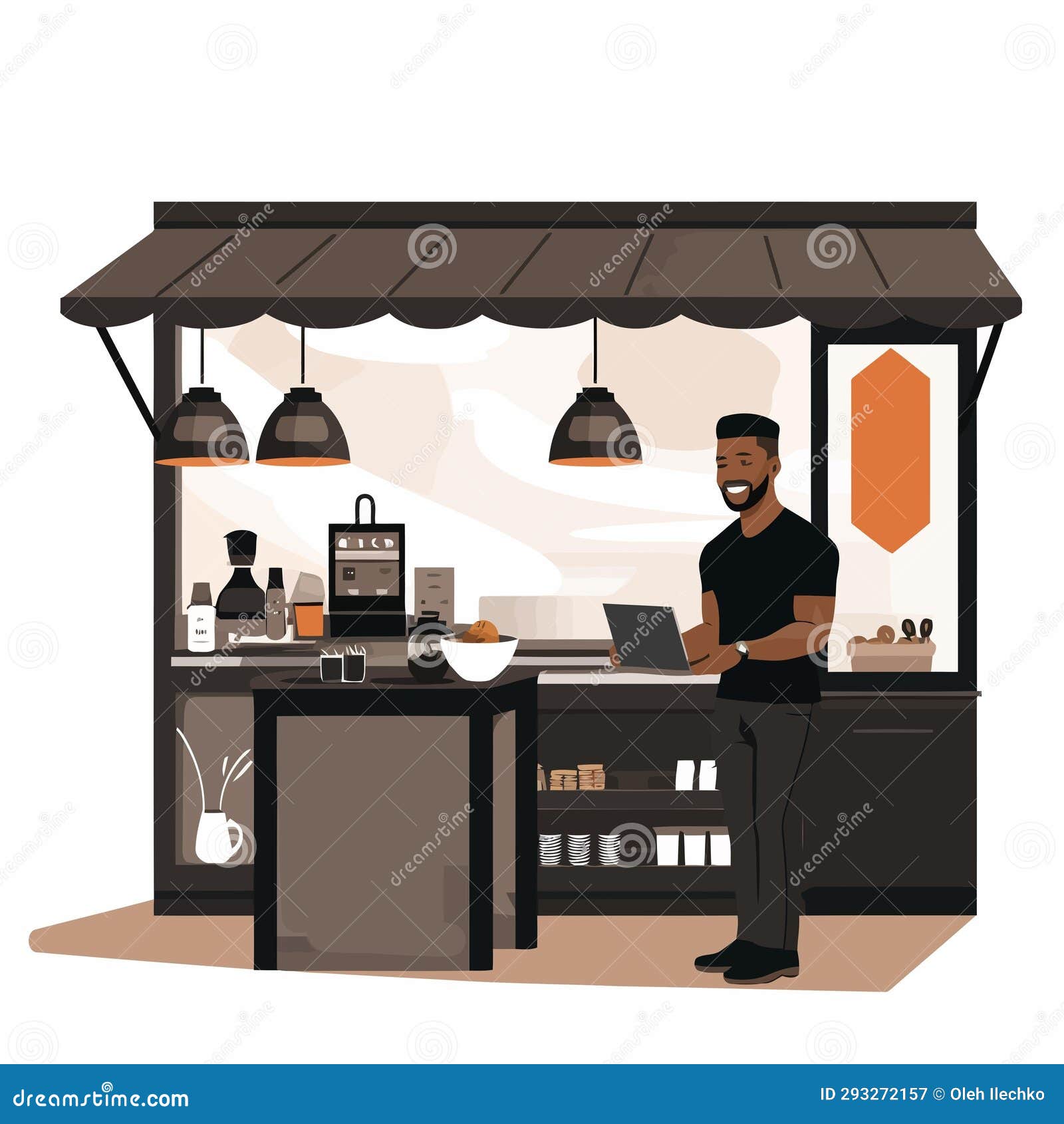 Black Business Owner Vector Flat Minimalistic Isolated Illustration ...