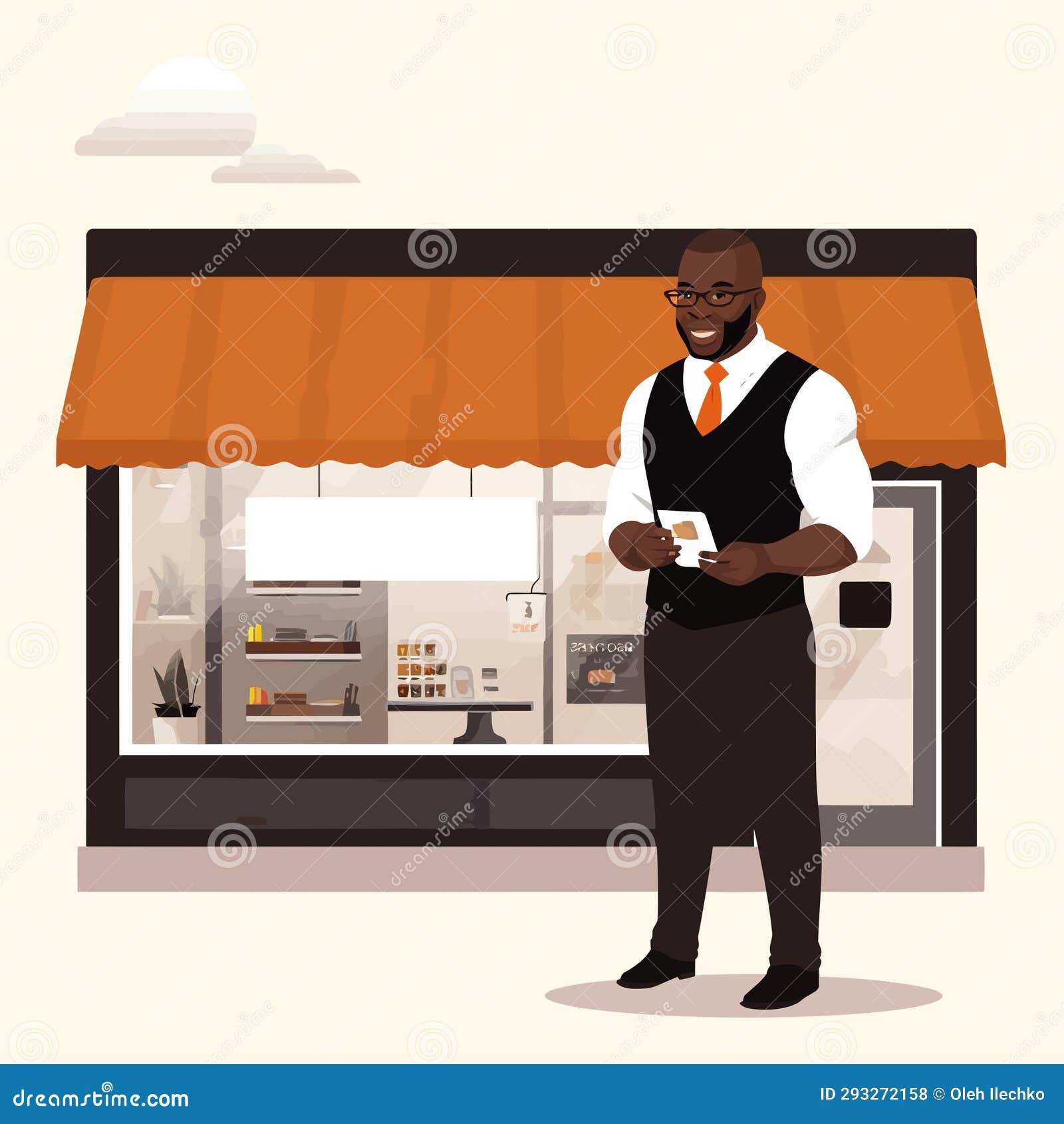 Black Business Owner Vector Flat Minimalistic Isolated Illustration ...
