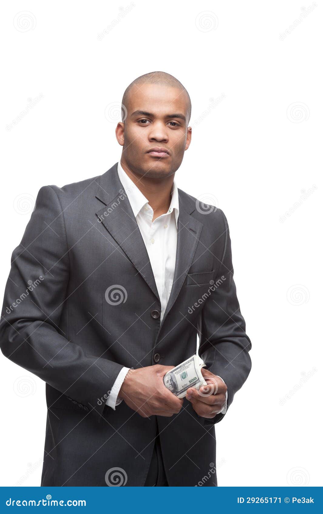 Black businessman stock image. Image of person, isolated - 29265171