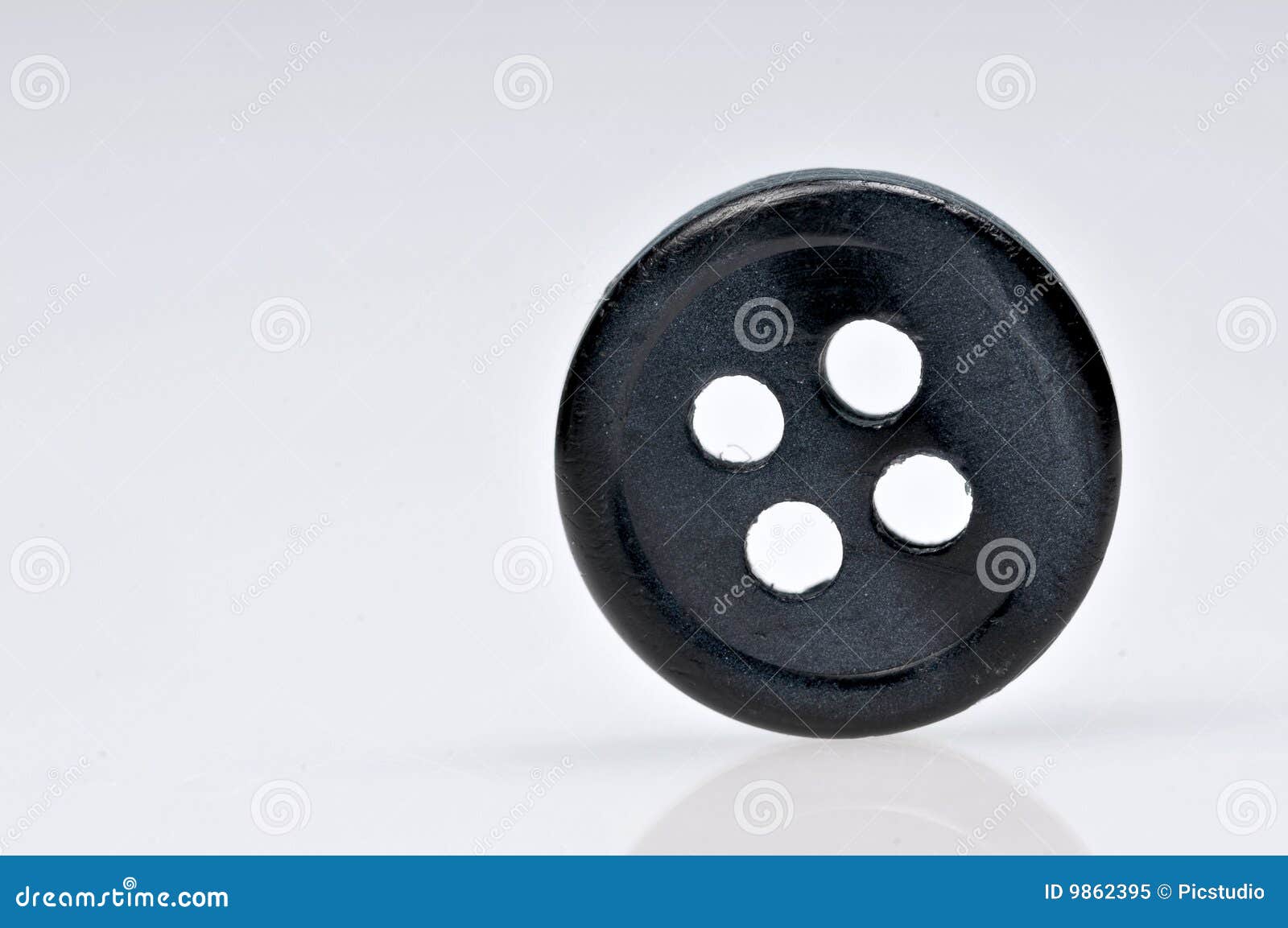 Black button stock image. Image of buttonhole, close, objects - 9862395