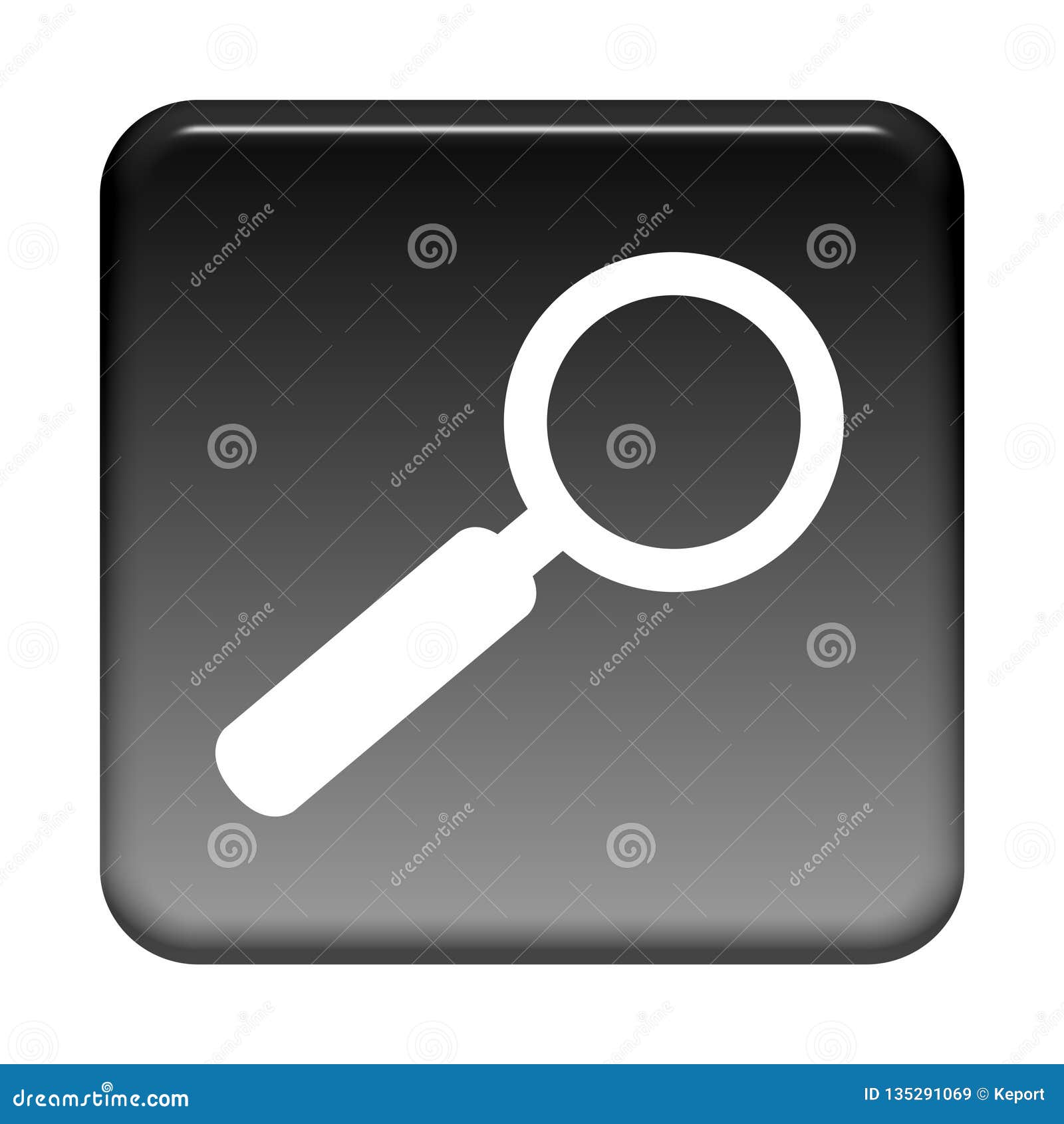 Black Button: Search and Find Stock Illustration - Illustration of ...