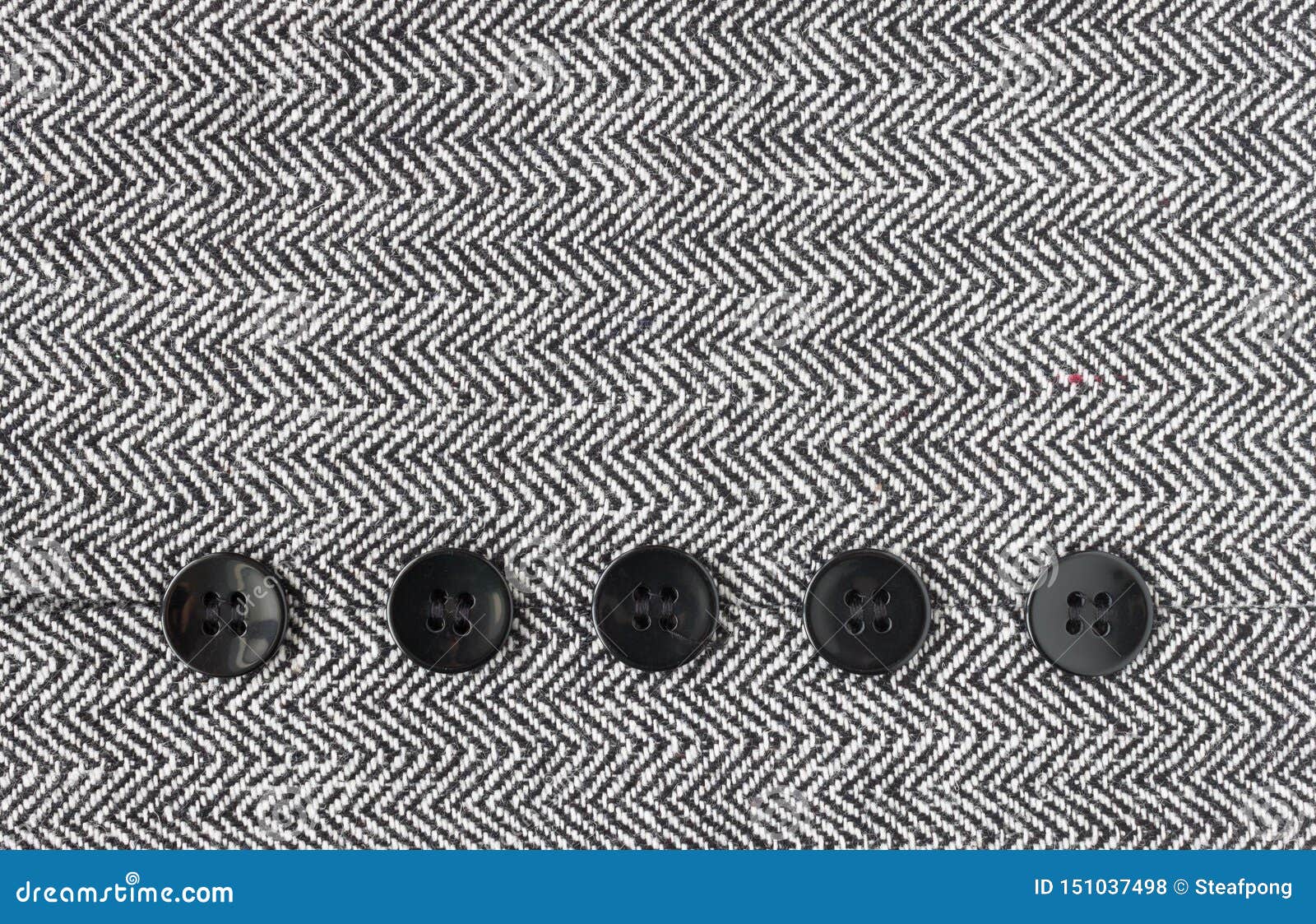 Black Button on Zig Zag Pattern or Triangle Pattern on Bottom Frame Stock Photo - Image of retro ...