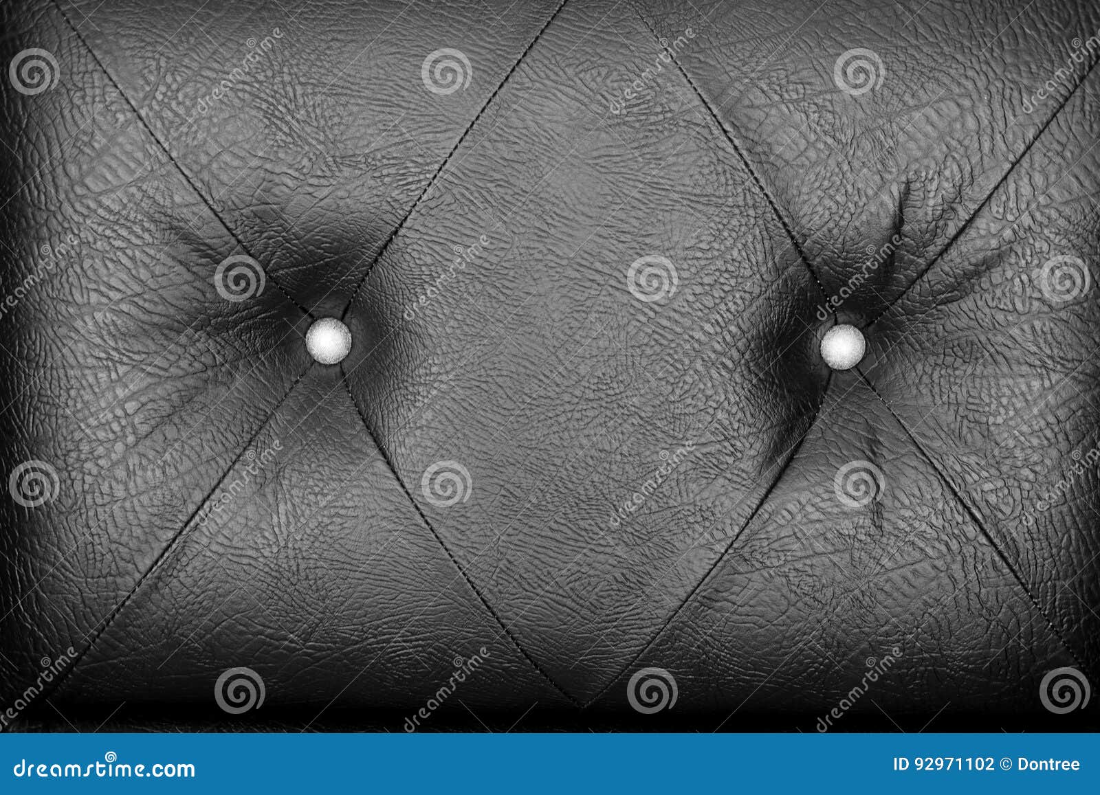 Black Buttoned Leather Texture Stock Photo - Image of modern, color ...