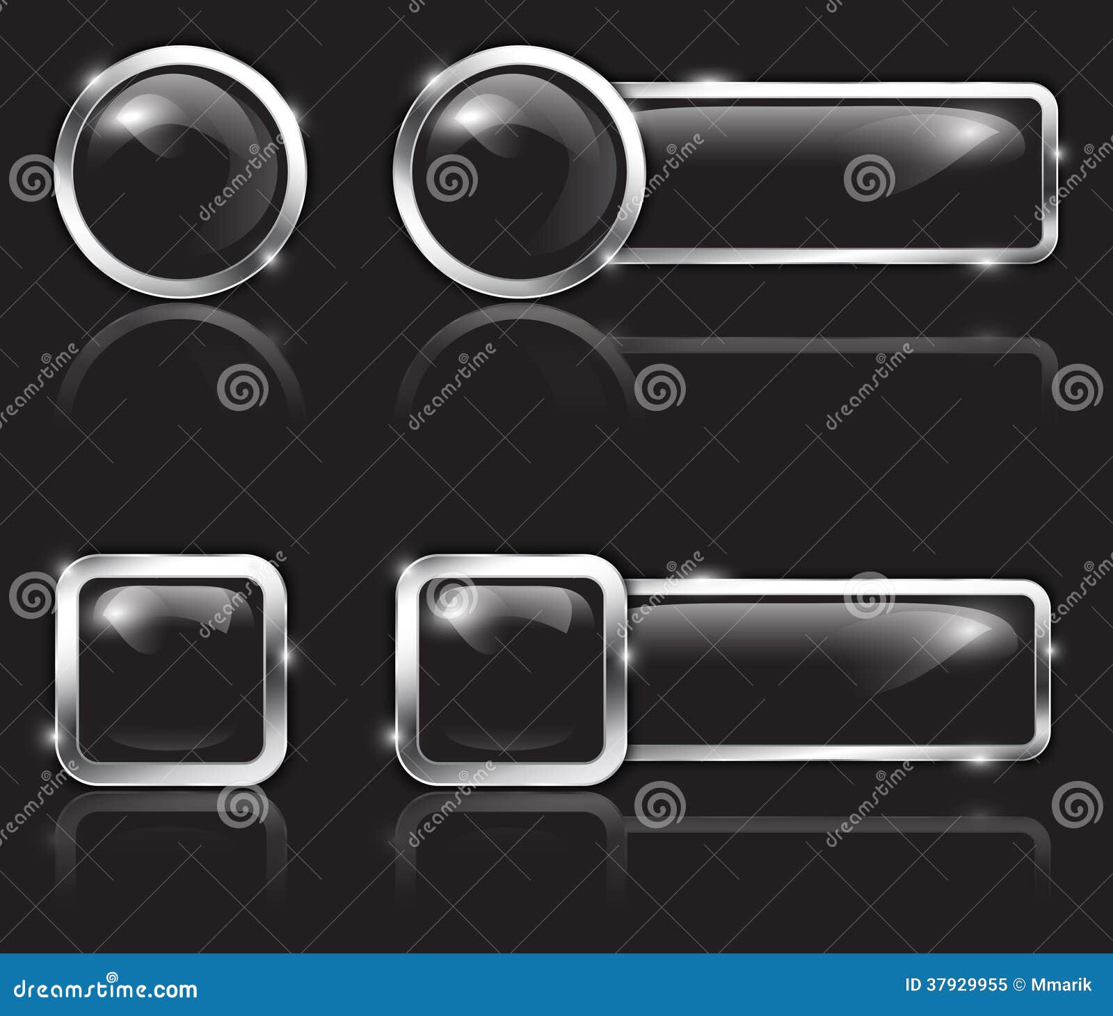 Black buttons stock vector. Illustration of modern, sign - 37929955