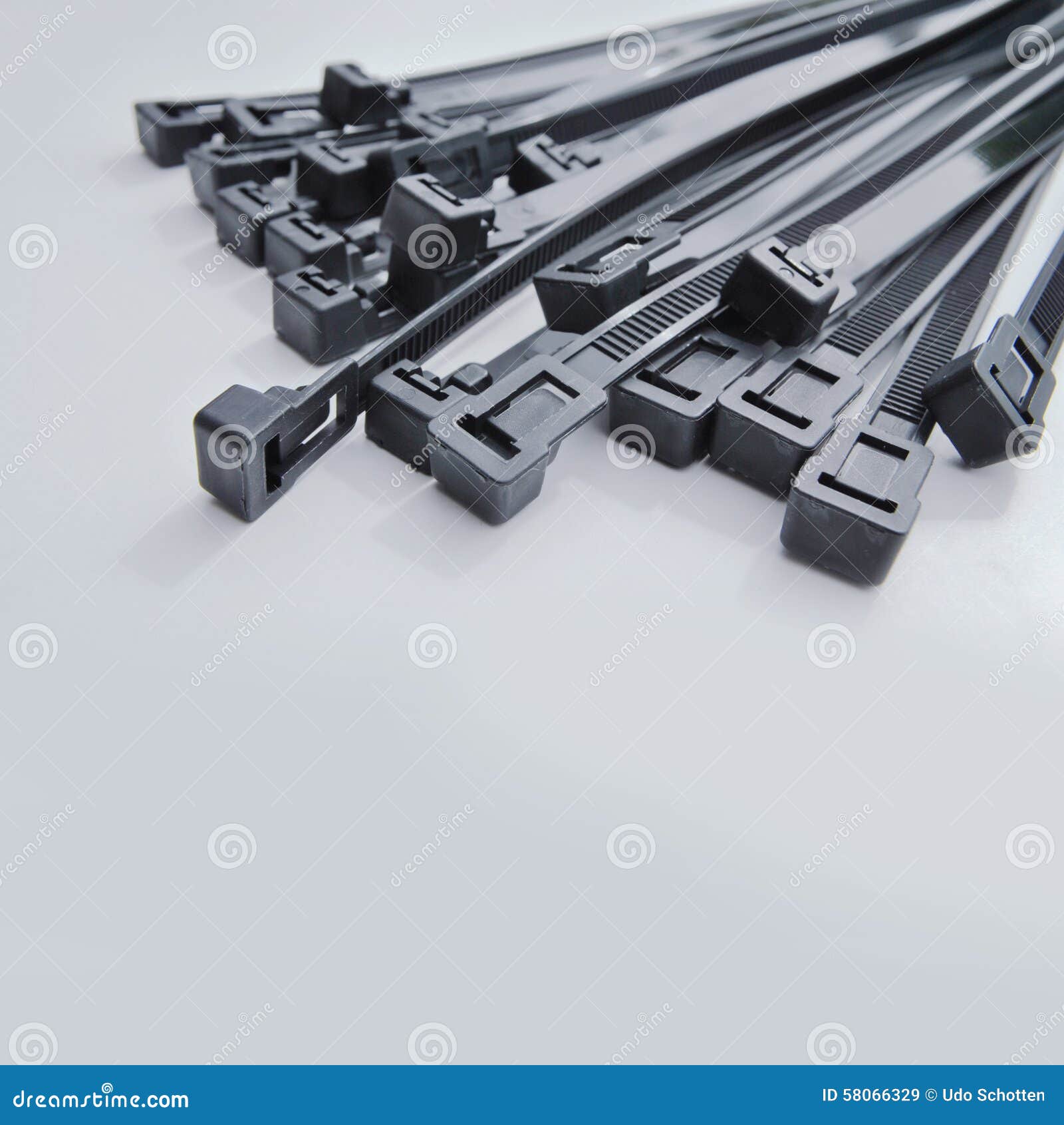 Black cable ties stock image. Image of fins, broken, device - 58066329