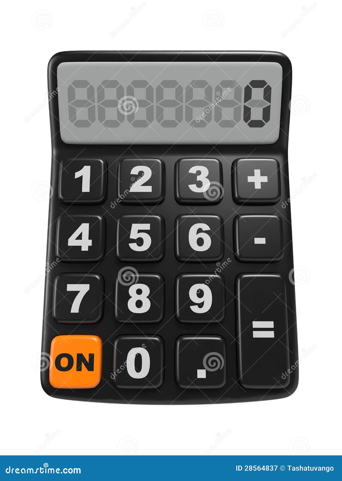 Black Calculator. Mathematics Object. Stock Illustration - Illustration ...