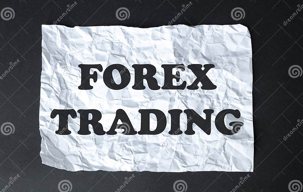 Black Calculator with Text Forex Trading on the White Background Stock ...