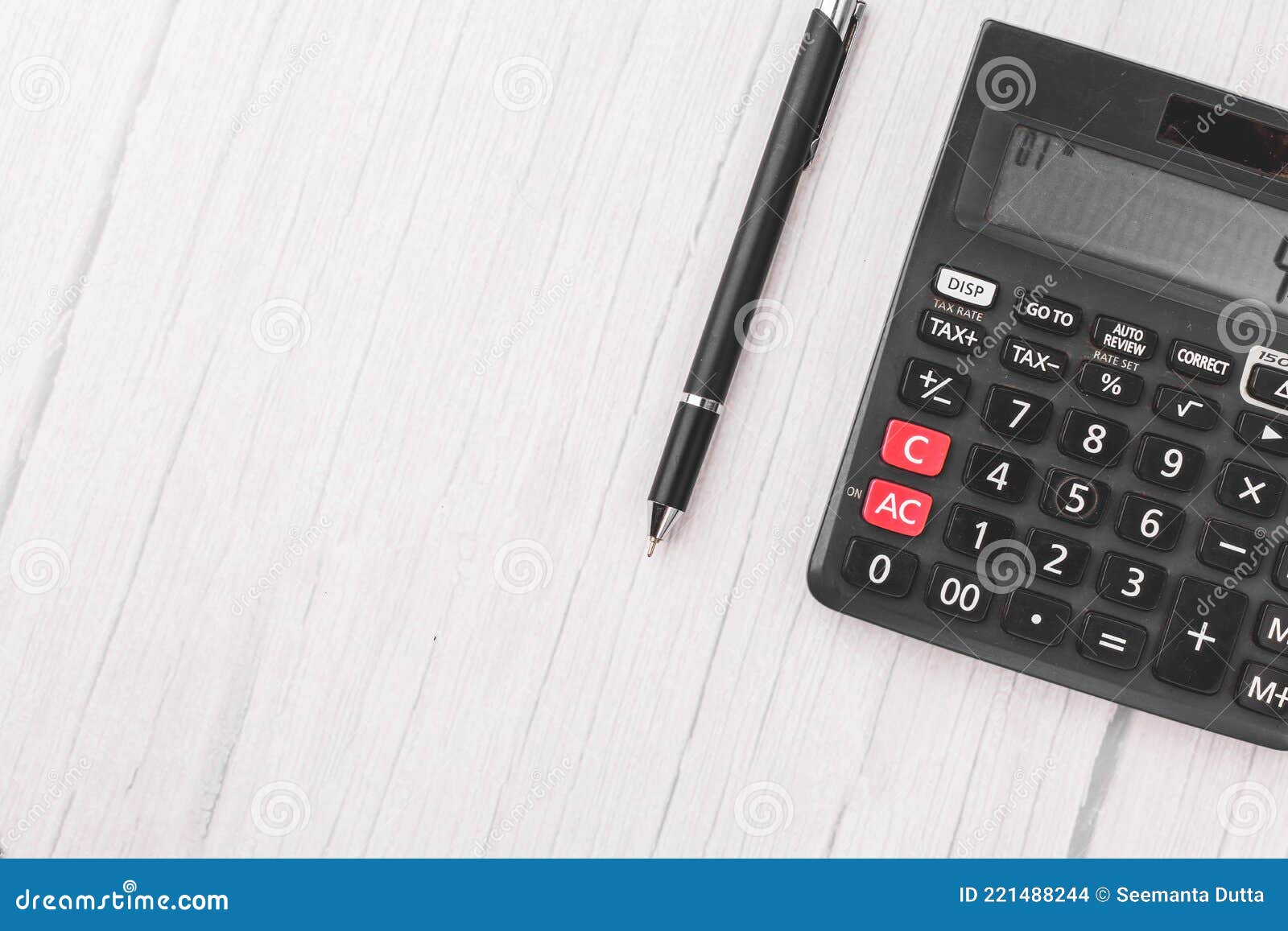 Black Calculator on Texture Background Stock Image. Stock Photo - Image ...