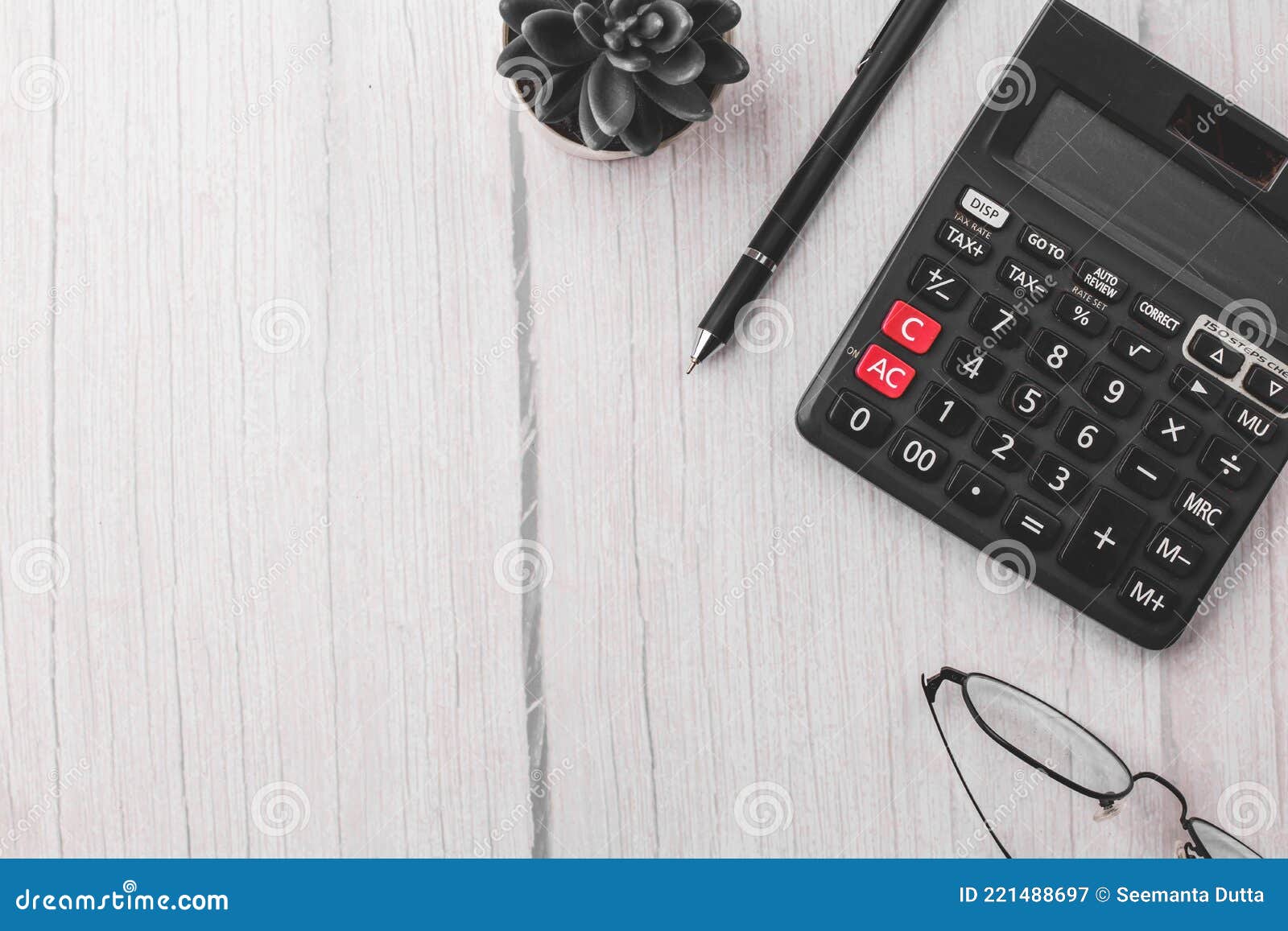 Black Calculator on Texture Background Stock Image. Stock Image - Image ...