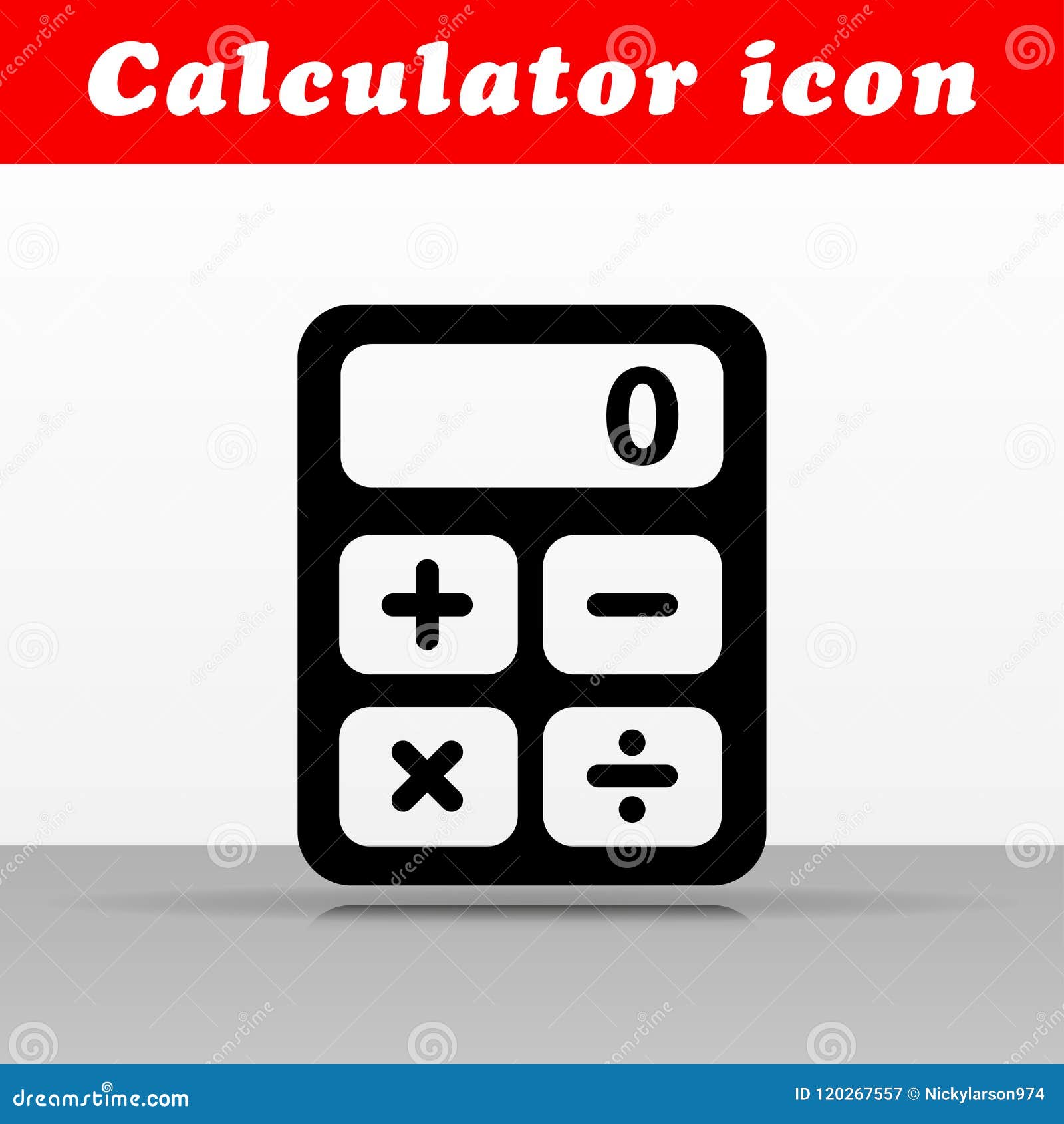 Black Calculator Vector Icon Design Stock Vector - Illustration of ...