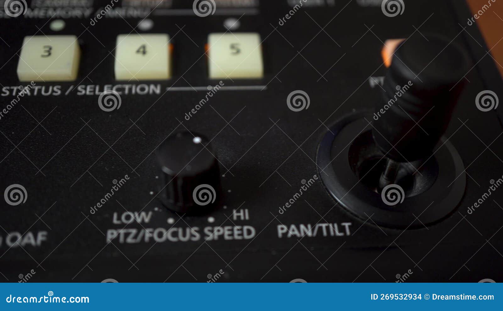 Black Camera Control Panel. Remote Control with Buttons and Joystick ...