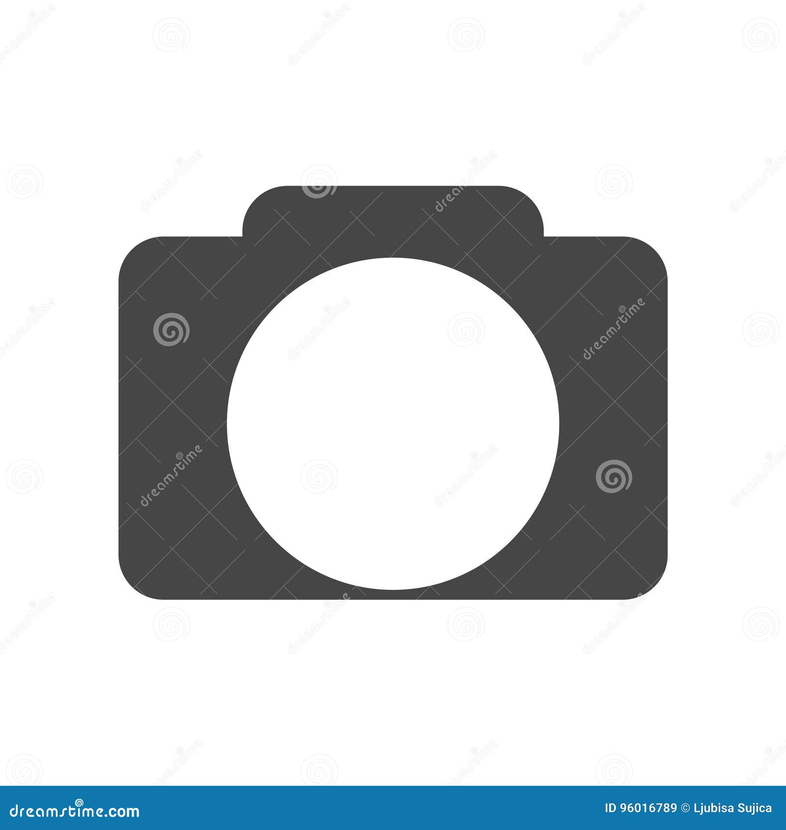 Black Camera Icon stock illustration. Illustration of black - 96016789