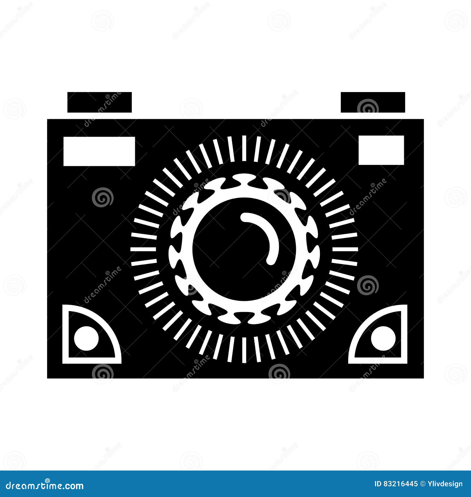Black Camera Icon, Simple Style Stock Vector - Illustration of icon ...