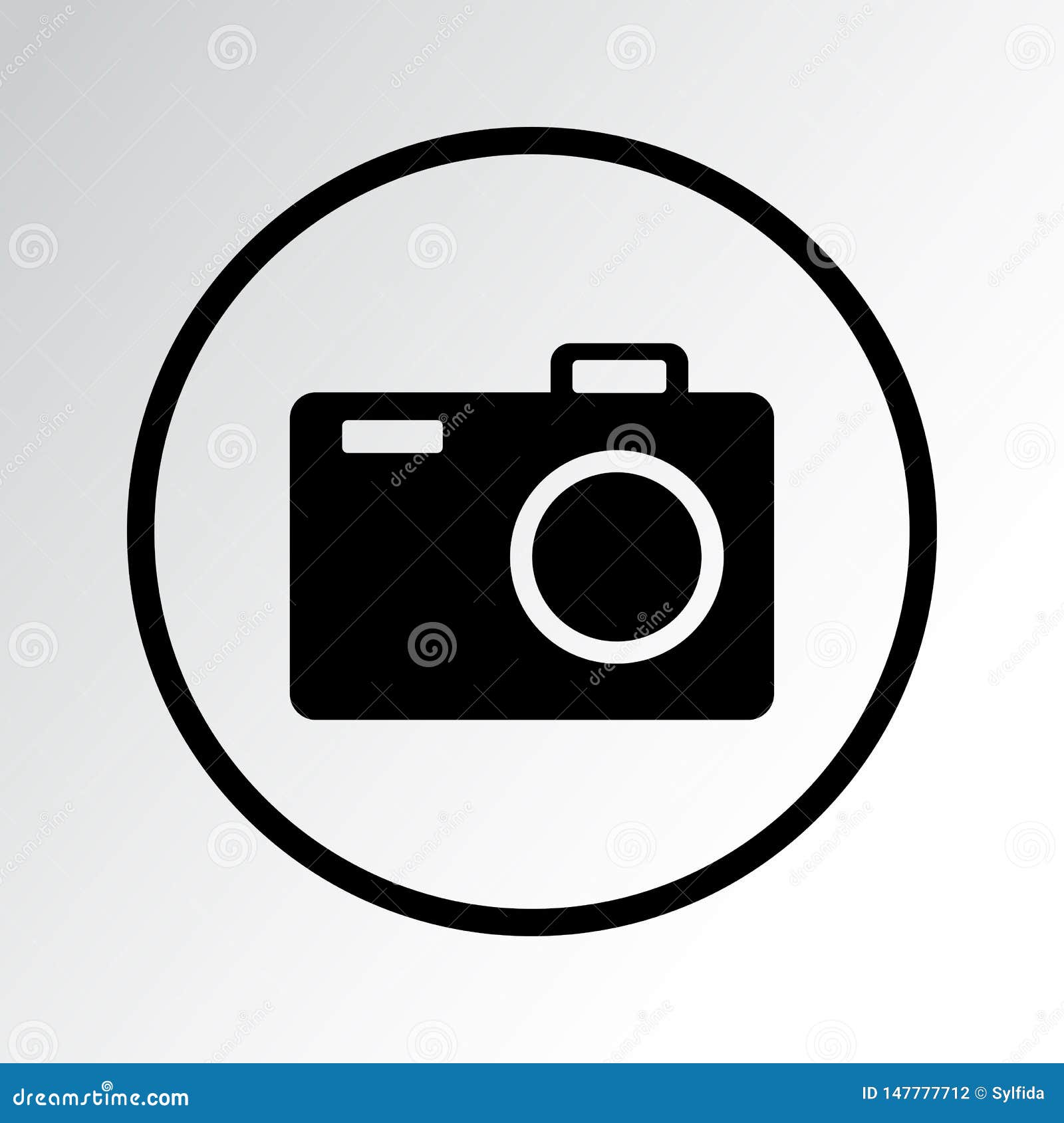 Black Camera Icon. Vector Illustration Stock Illustration ...