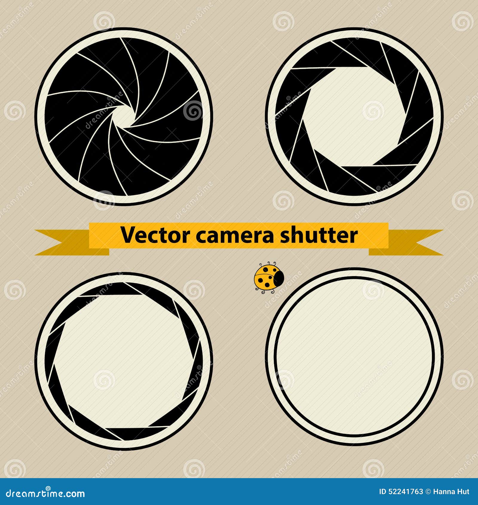 Black Camera shutter stock vector. Illustration of studio - 52241763