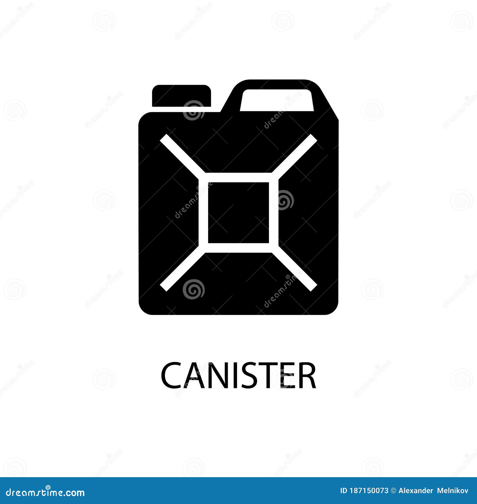 Black Canister Sign Icon with Gasoline. Vector Illustration Eps 10 ...