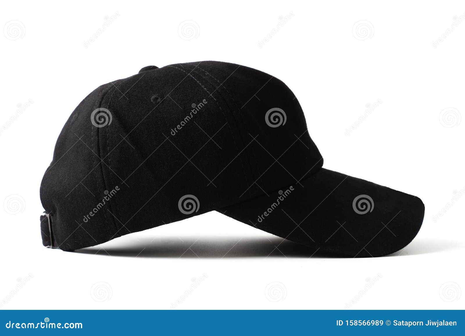 Black cap isolated stock image. Image of clothing, baseball - 158566989