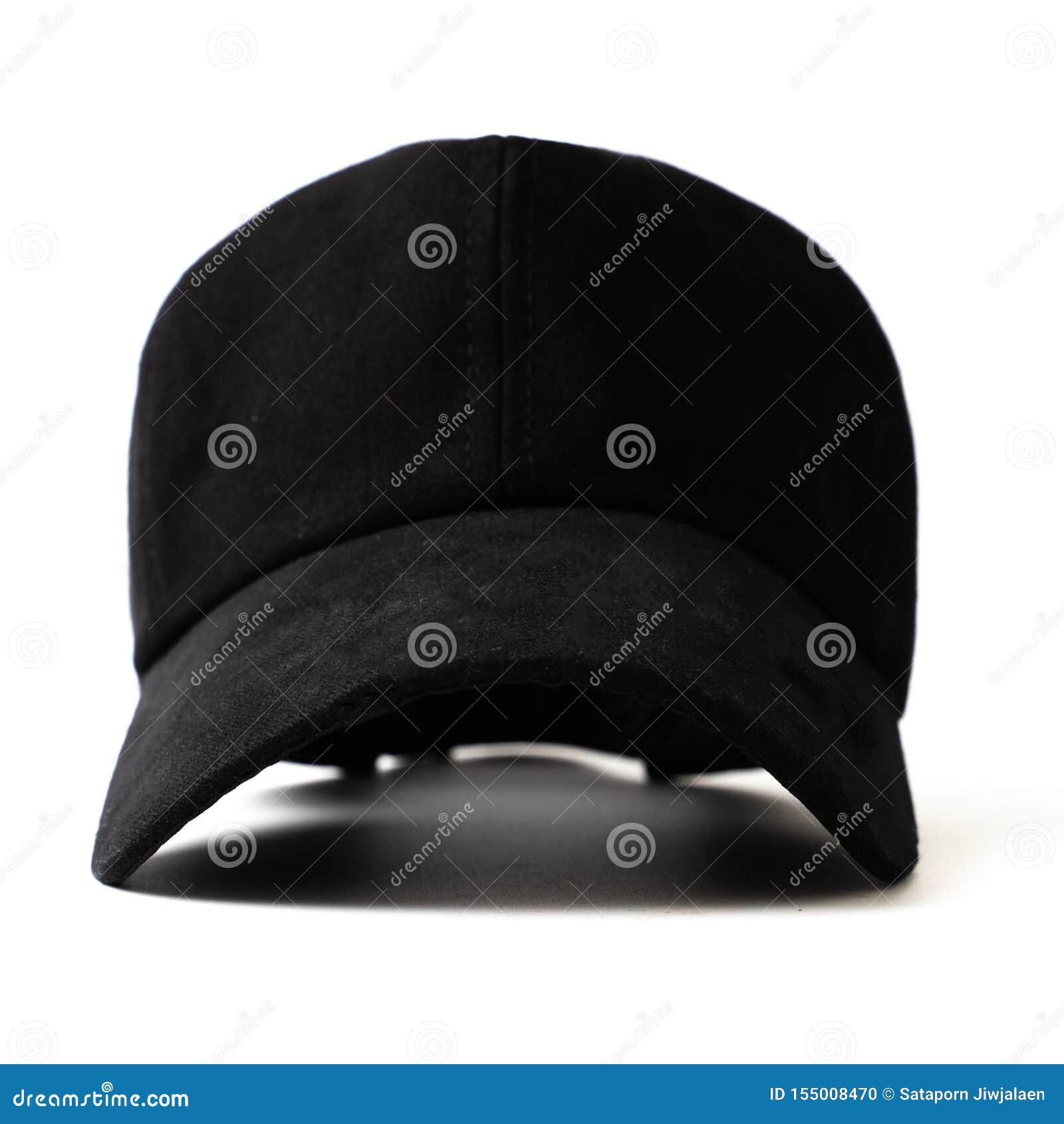 Black cap isolated stock photo. Image of head, clean - 155008470